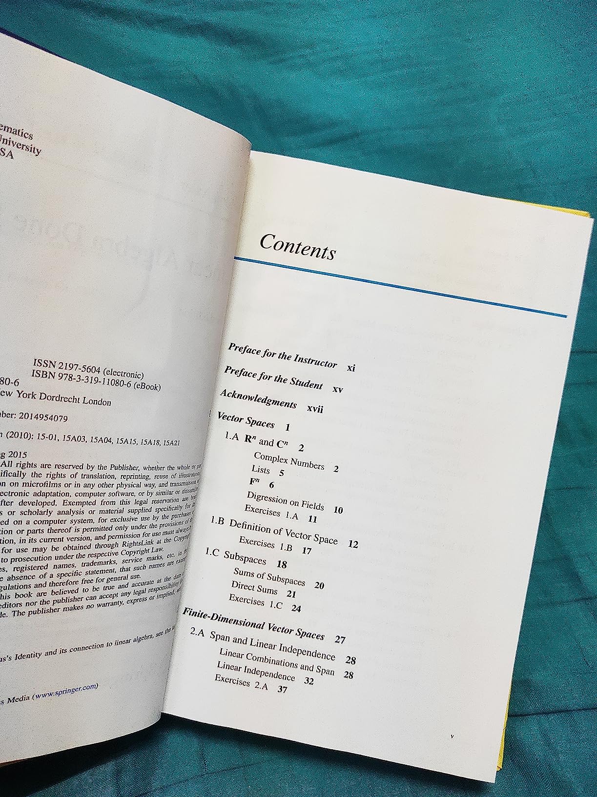 Buy Linear Algebra Done Right Book Online at Low Prices in India ...