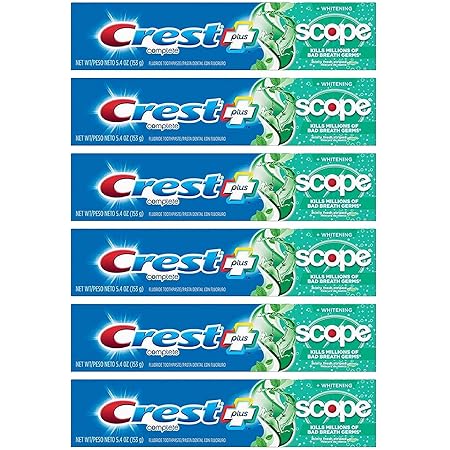 Amazon.com : Crest + Scope Complete Whitening Toothpaste, Minty Fresh ...