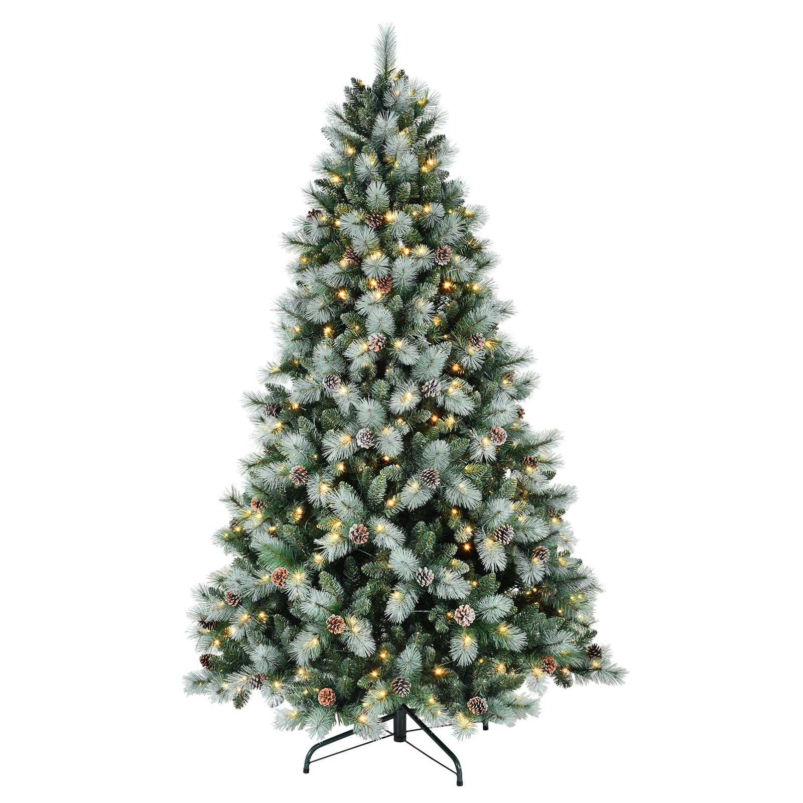 Amazon.com: Flowindy Prelit Artificial Christmas Tree 7ft with 400 ...