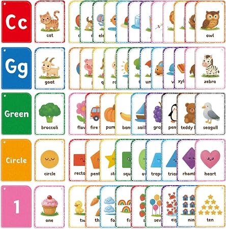 Amazon.com: Flash Cards are Designed for Toddlers Aged 1-3. The Set ...