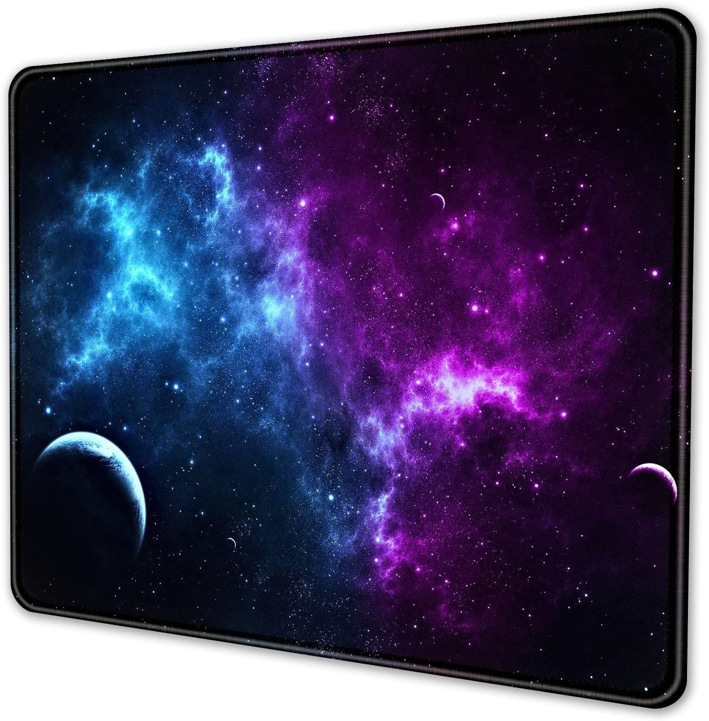 Amazon.com: SHALYSONG Large Galaxy Mouse Pad with Stitched Edges ...