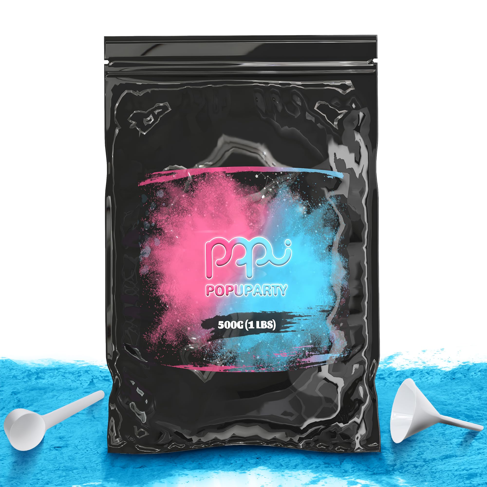 Amazon.com: 1 Pack Black-out Gender Reveal Powder- 1 lb Blue Powder ...