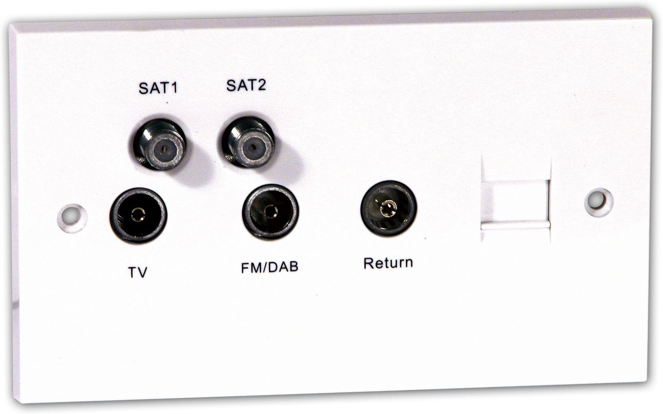 Screened Quadplex Face Plate, Labgear Twin Flush Faceplate with ...