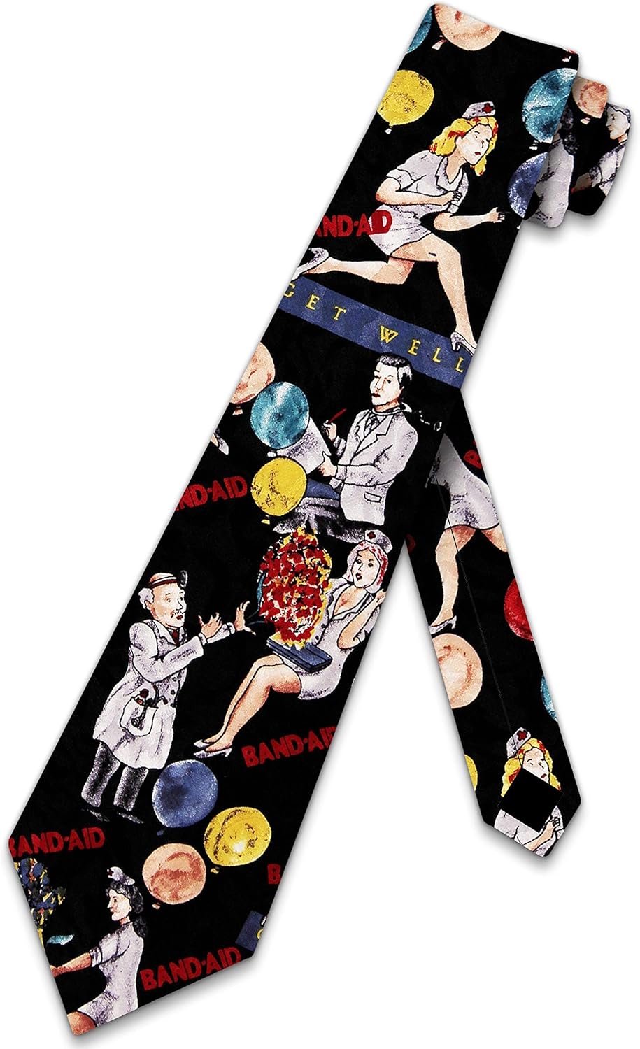 Doctors Ties Medical Necktie Black bandage Mens Neck Tie : Amazon.com ...