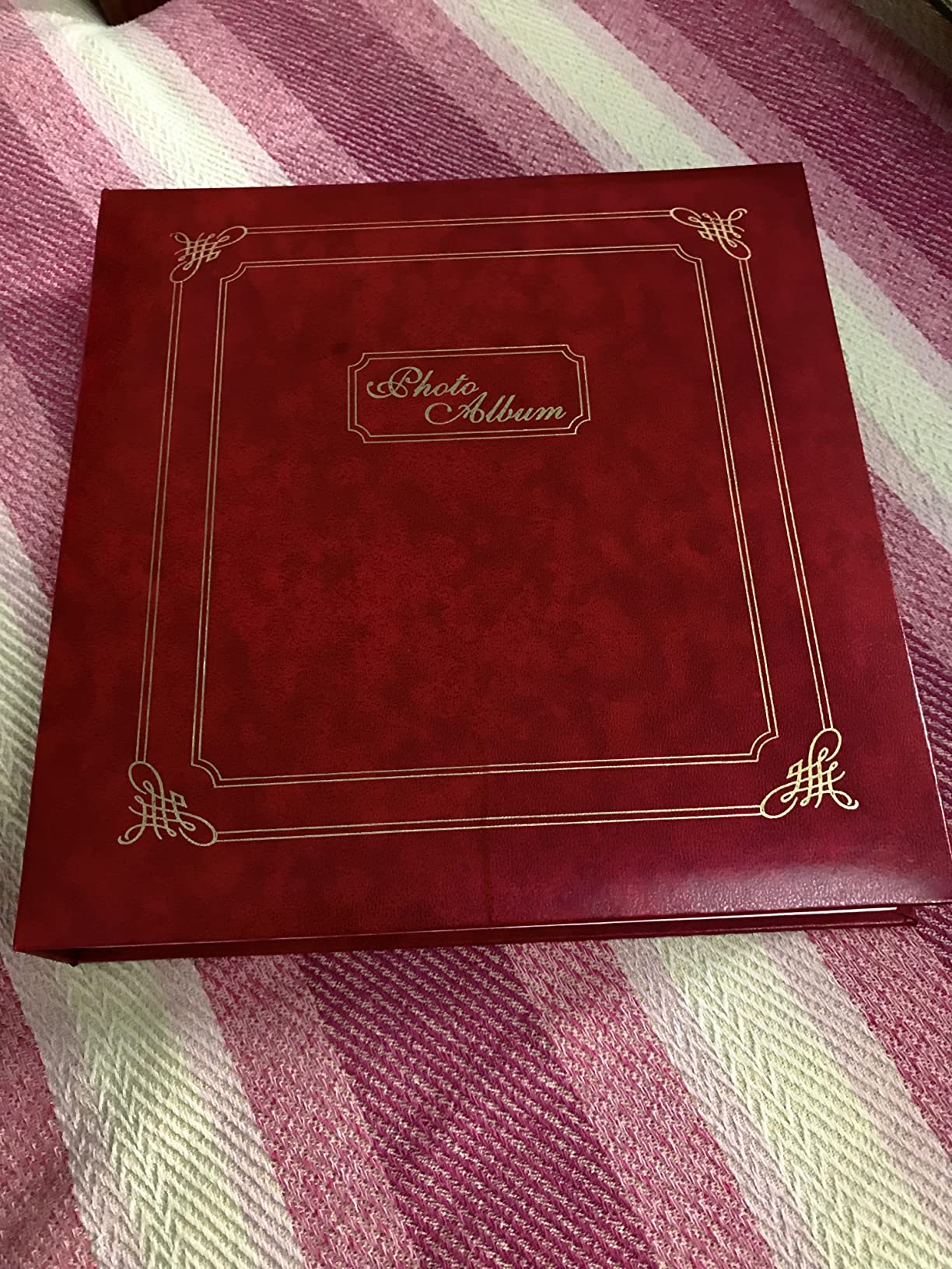 Natraj Original Vinyl Leather Cover Album with 0.6 mm Thick Extra Clear ...