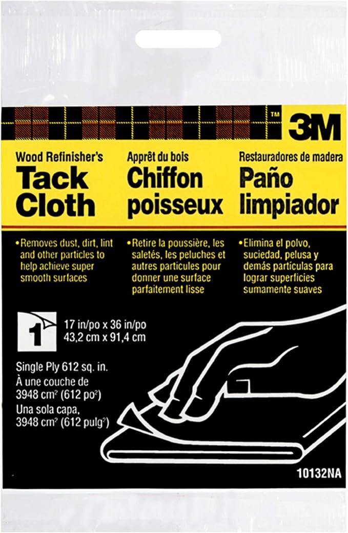 Amazon.com: 3M Tack Cloth, 17 x 36-in, Single Ply, 1 Per Pack ...