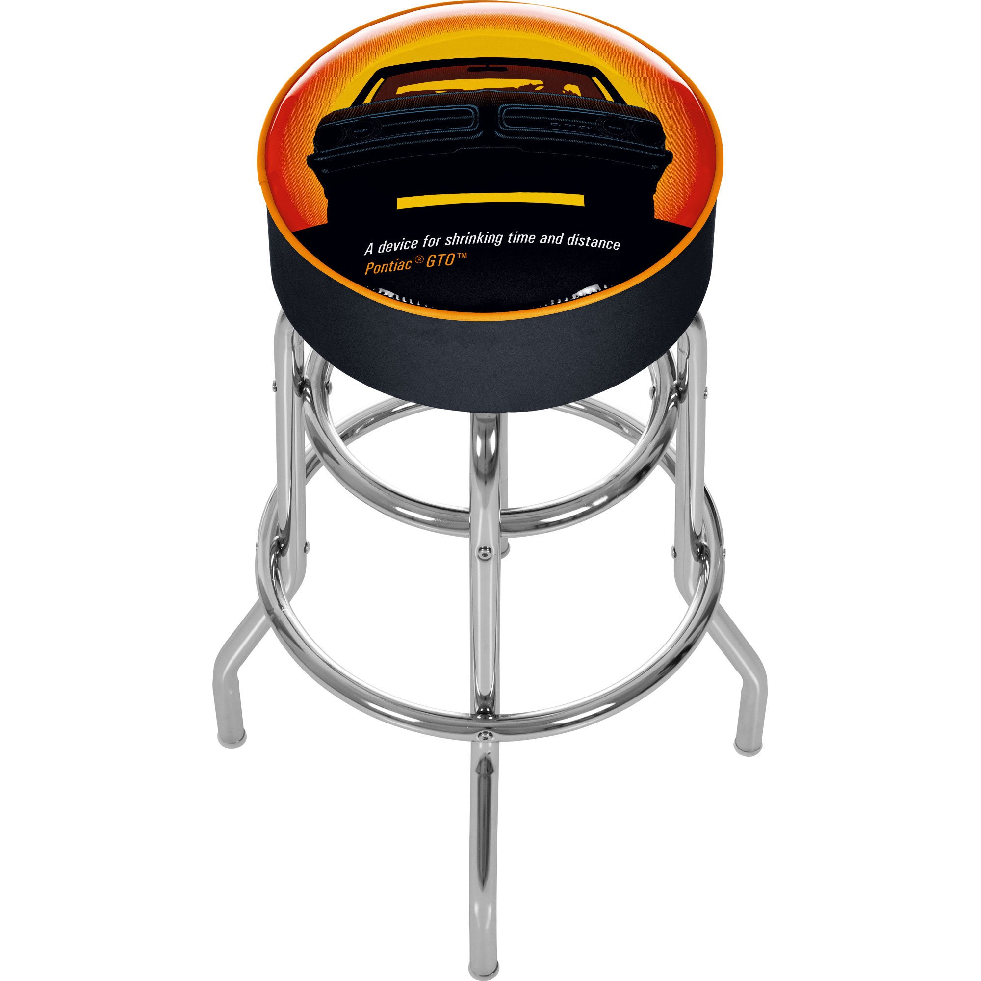 Amazon.com: Pontiac GTO "Time & Distance" Padded Swivel Bar Stool ...