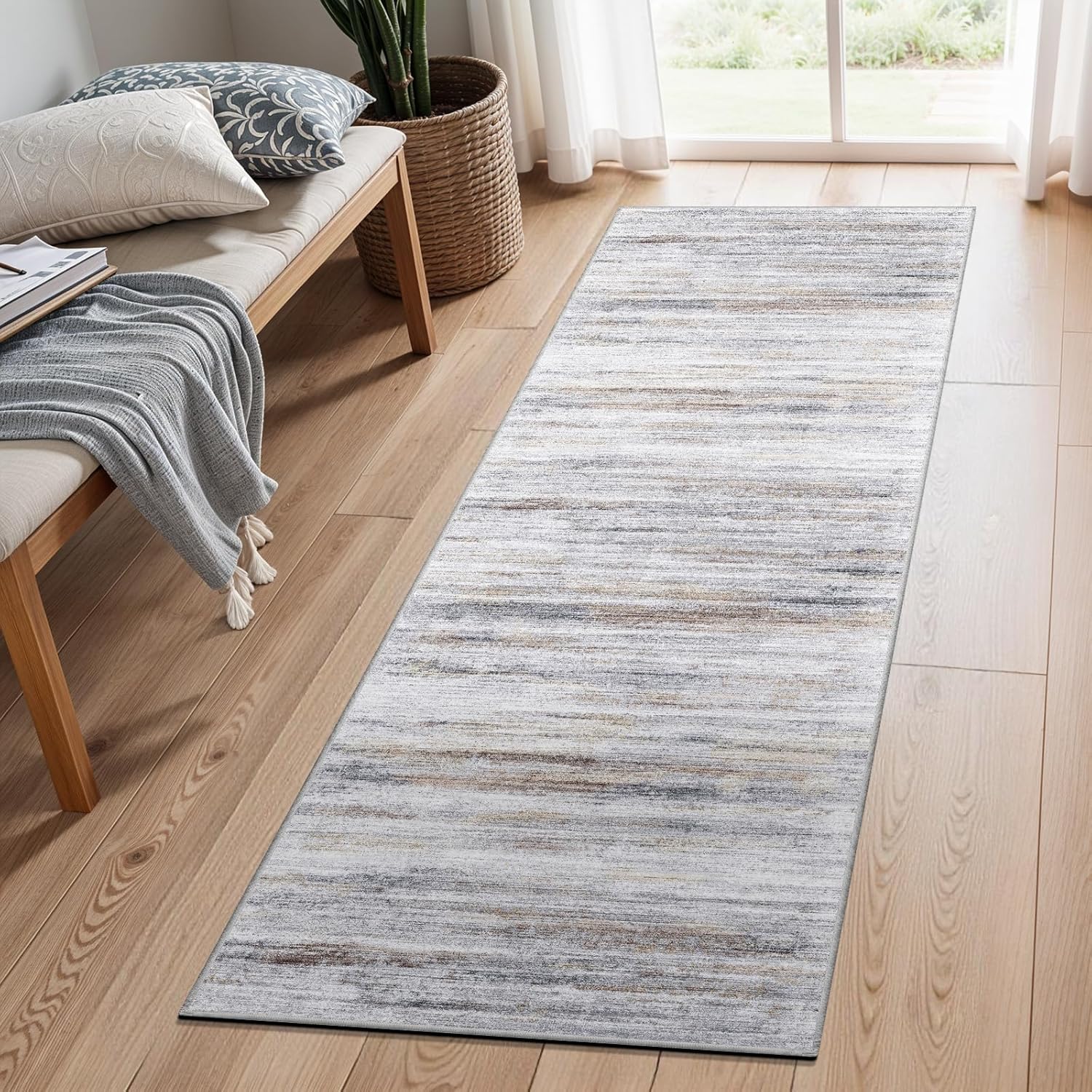 Amazon.com: Washable Kitchen Runner Rug for Family: Easy-to-Clean ...