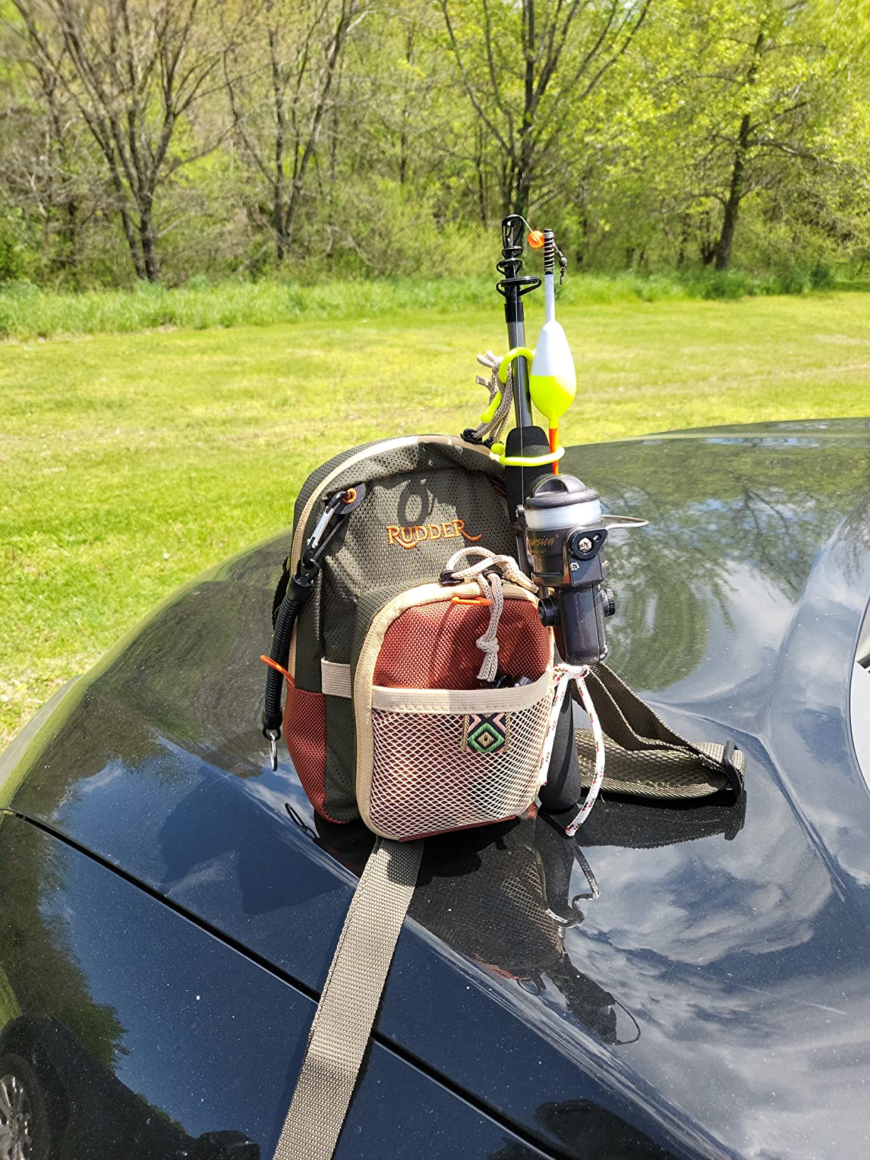 Amazon.com: Rudder Fly Fishing Chest Pack Bag With Molded Fly Bench 9. ...