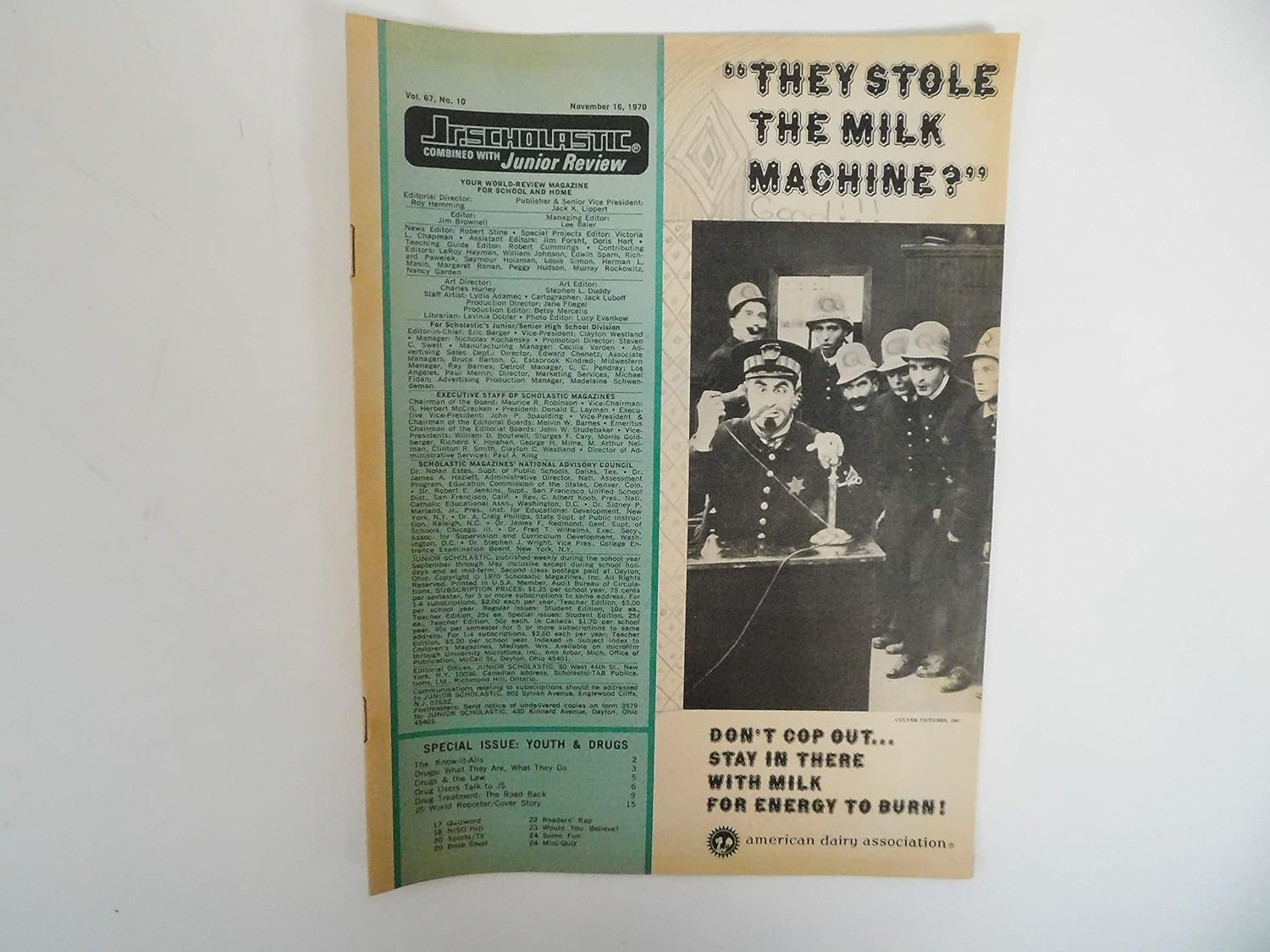 Jr. Scholastic Magazine - November 16, 1970: editors: Amazon.com: Books