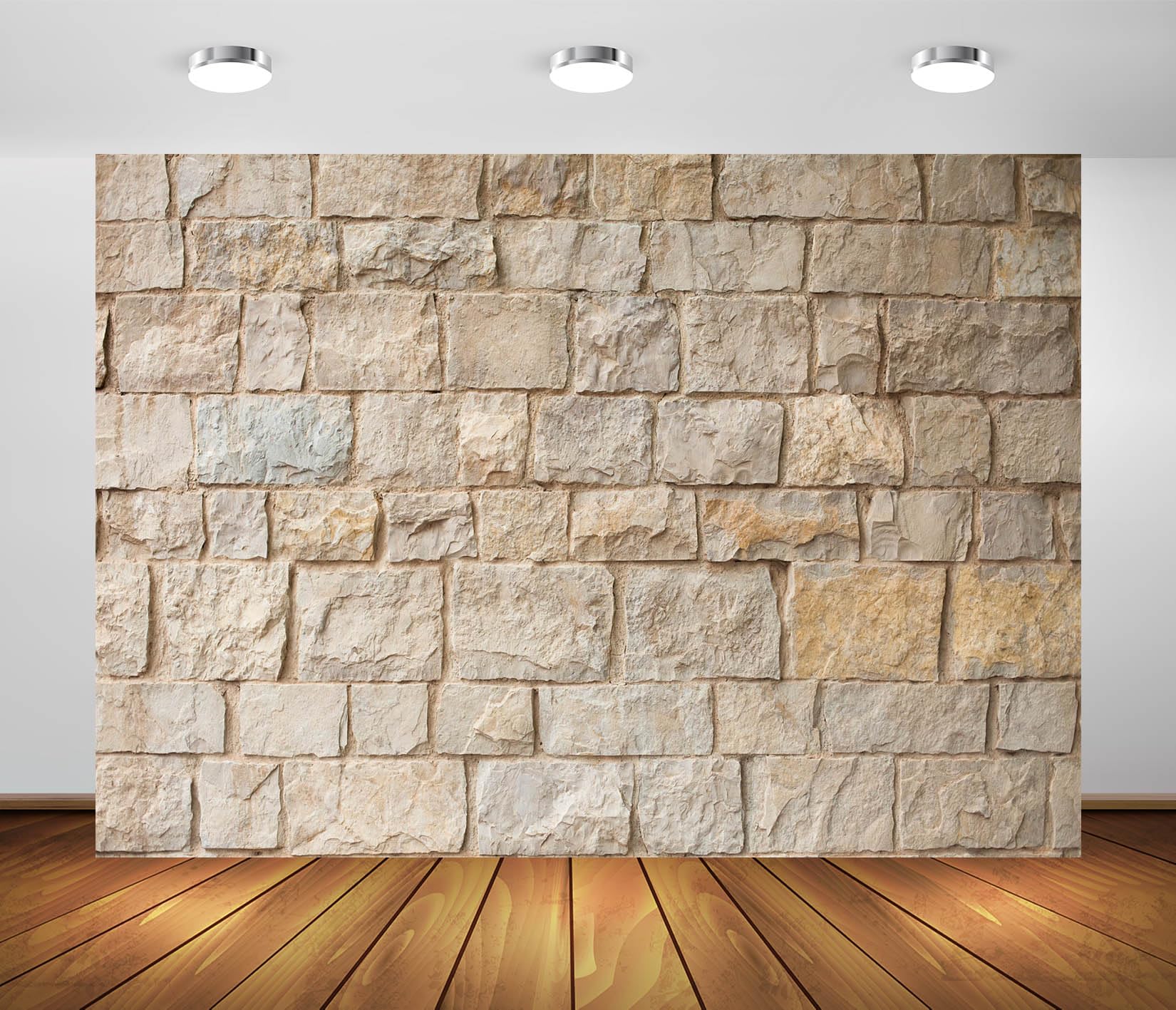 Amazon.com : Loccor 7x5ft Fabric Brick Stone Wall Backdrop Old Outdoor ...