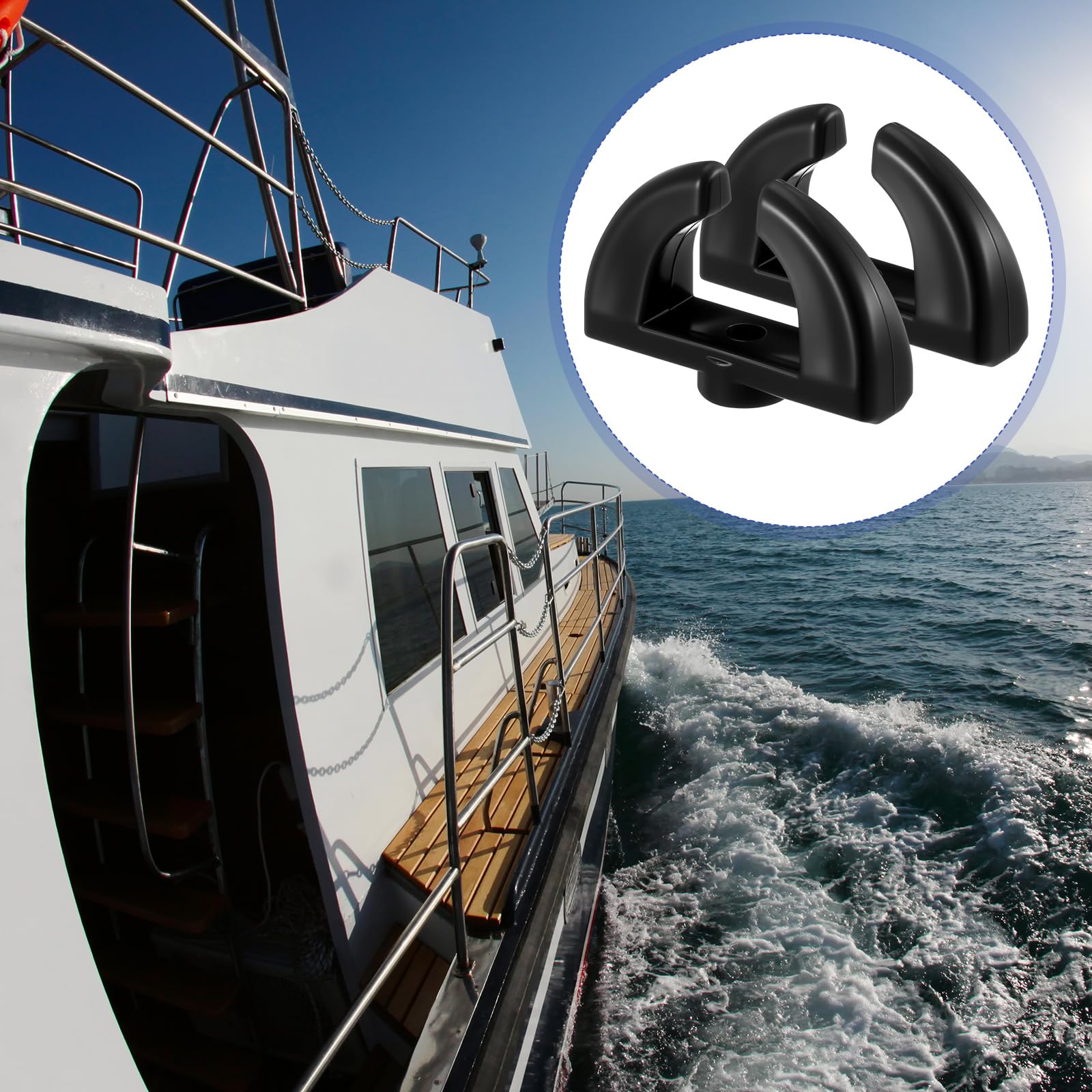 Snapklik.com : 4 Pack Boat Windshield Turn Latch Black Boat Latch ...