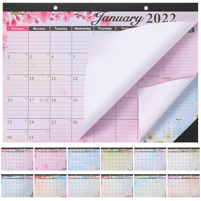 Buy Desk Calendars 2022-2023 Desktop Monthly Calendar 2022, 17 x 12 ...