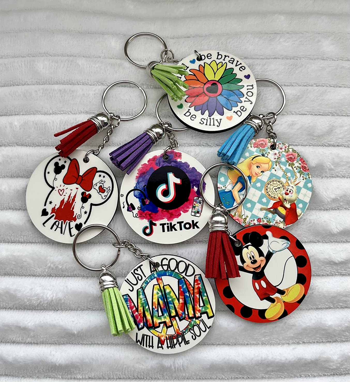 Sublimation Blanks Keychains Bulk, 200 PCS Keychains Ornament Tag Set ...