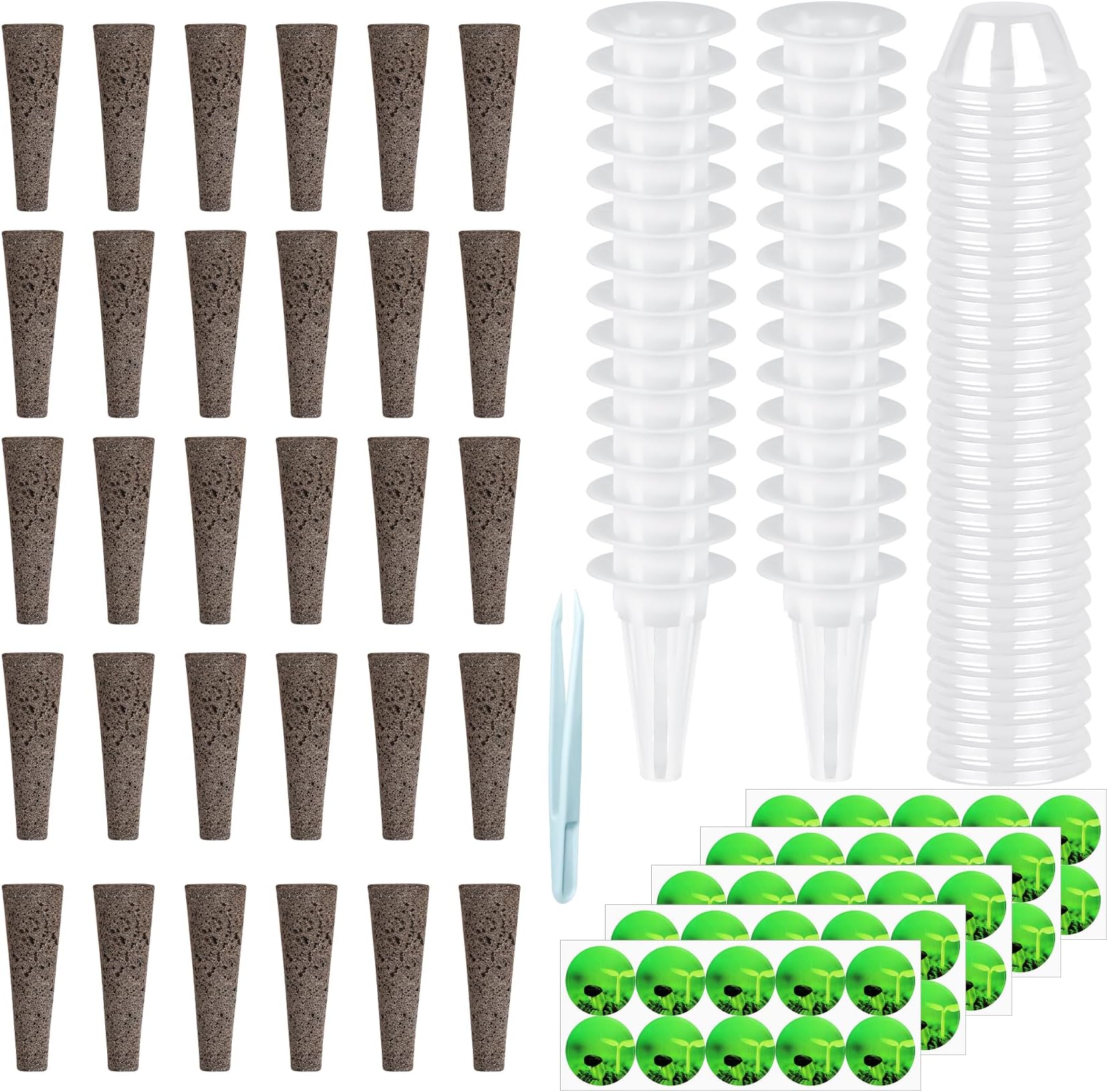Amazon.com : 141pcs Grow Sponge Pod Replacement Kit Compatible with ...