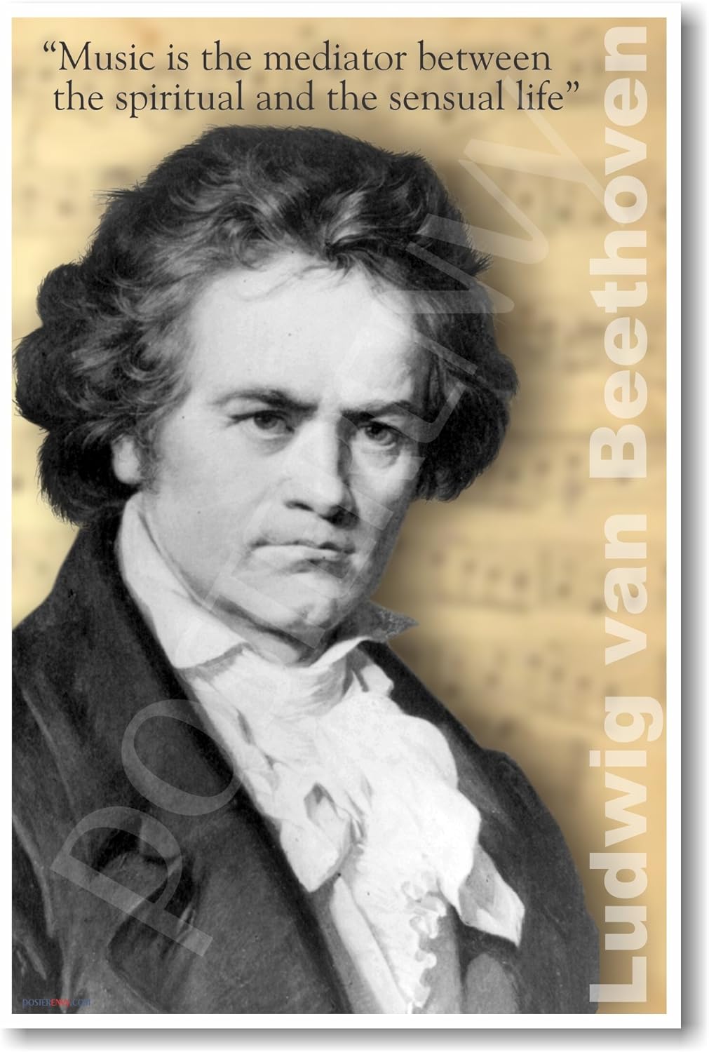 Amazon.com: Famous People, Ludwig Van Beethoven, Music Is the Mediator ...
