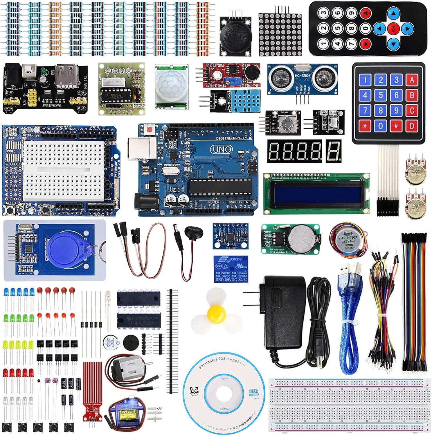 TXG Protoboard, Kit de Electronica,Kit arduino,protoboard Kit ...