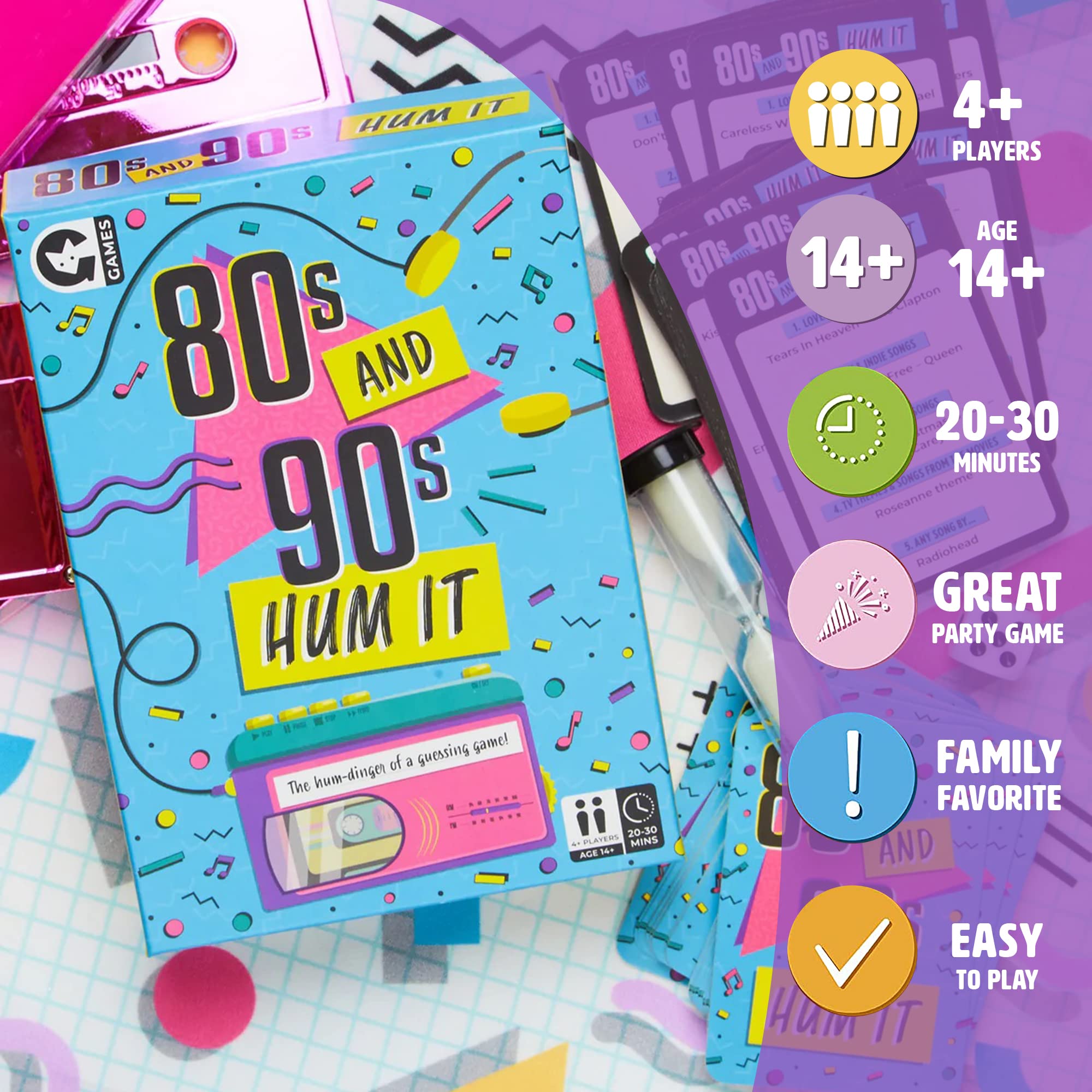 Snapklik.com : Ginger Fox - 80s And 90s Hum It Card Game Fast-Paced Hum ...