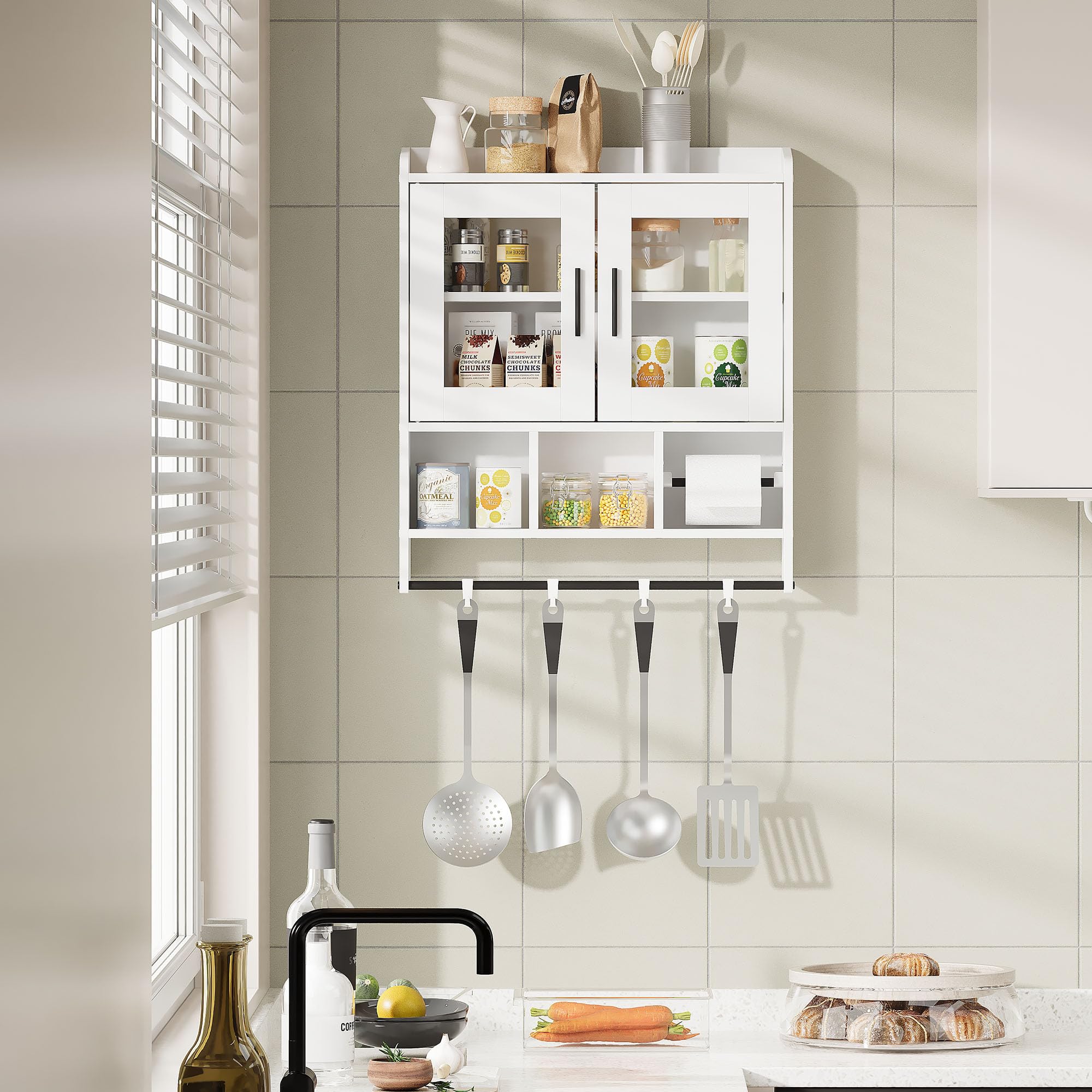 Snapklik.com : PETKABOO Small Bathroom Storage Cabinet Wall Mounted