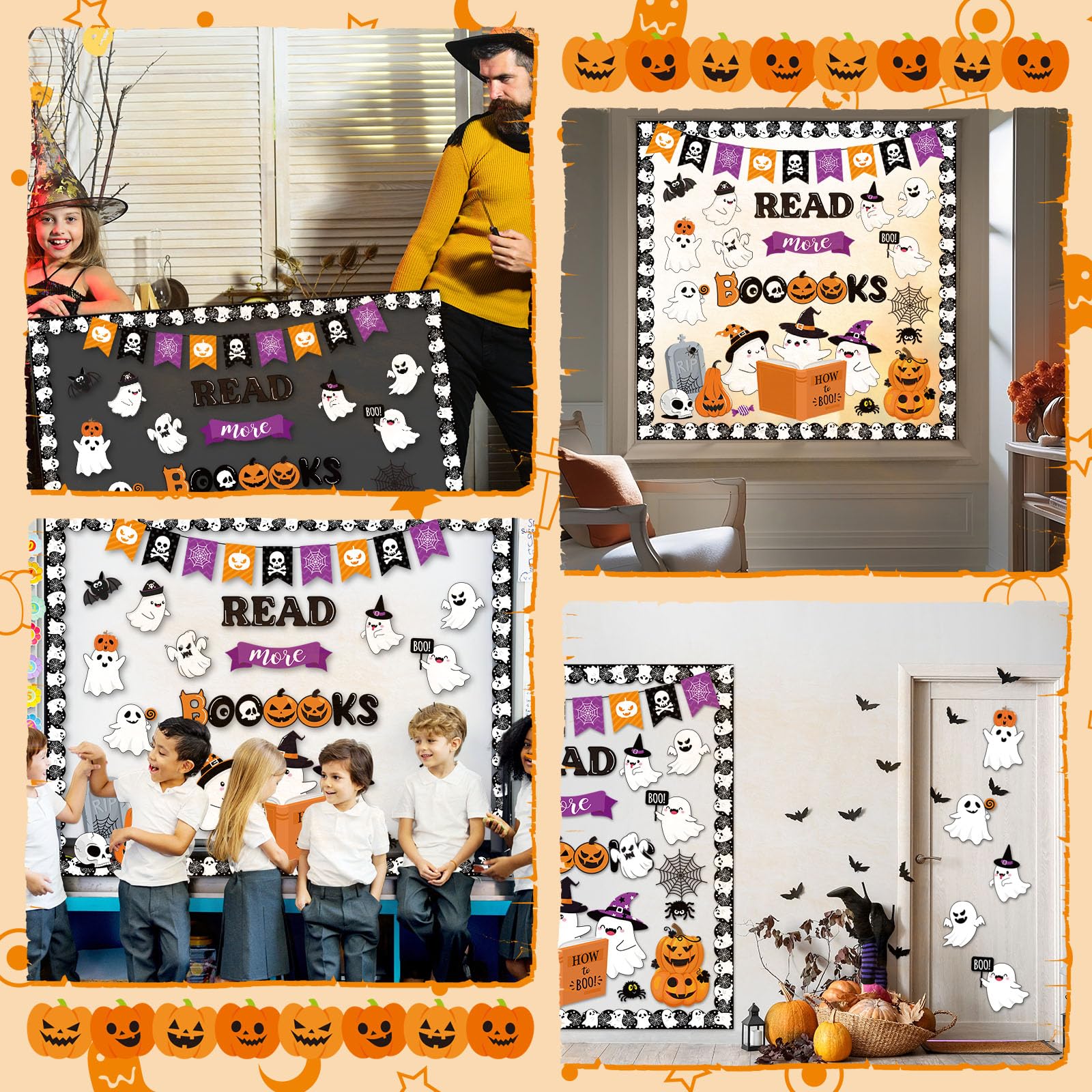 Snapklik.com : Pasimy Halloween Bulletin Board Decorations Set ...