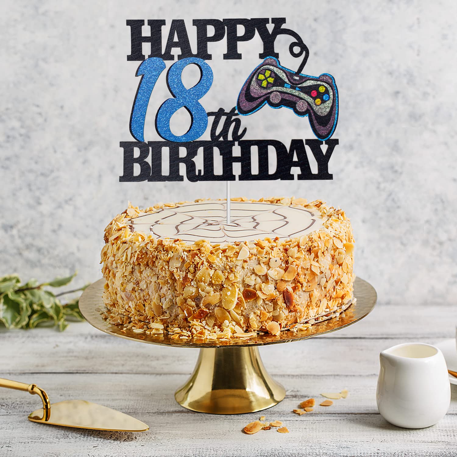 Snapklik.com : Happy 18th Birthday Video Game Cake Topper - Level 18 ...