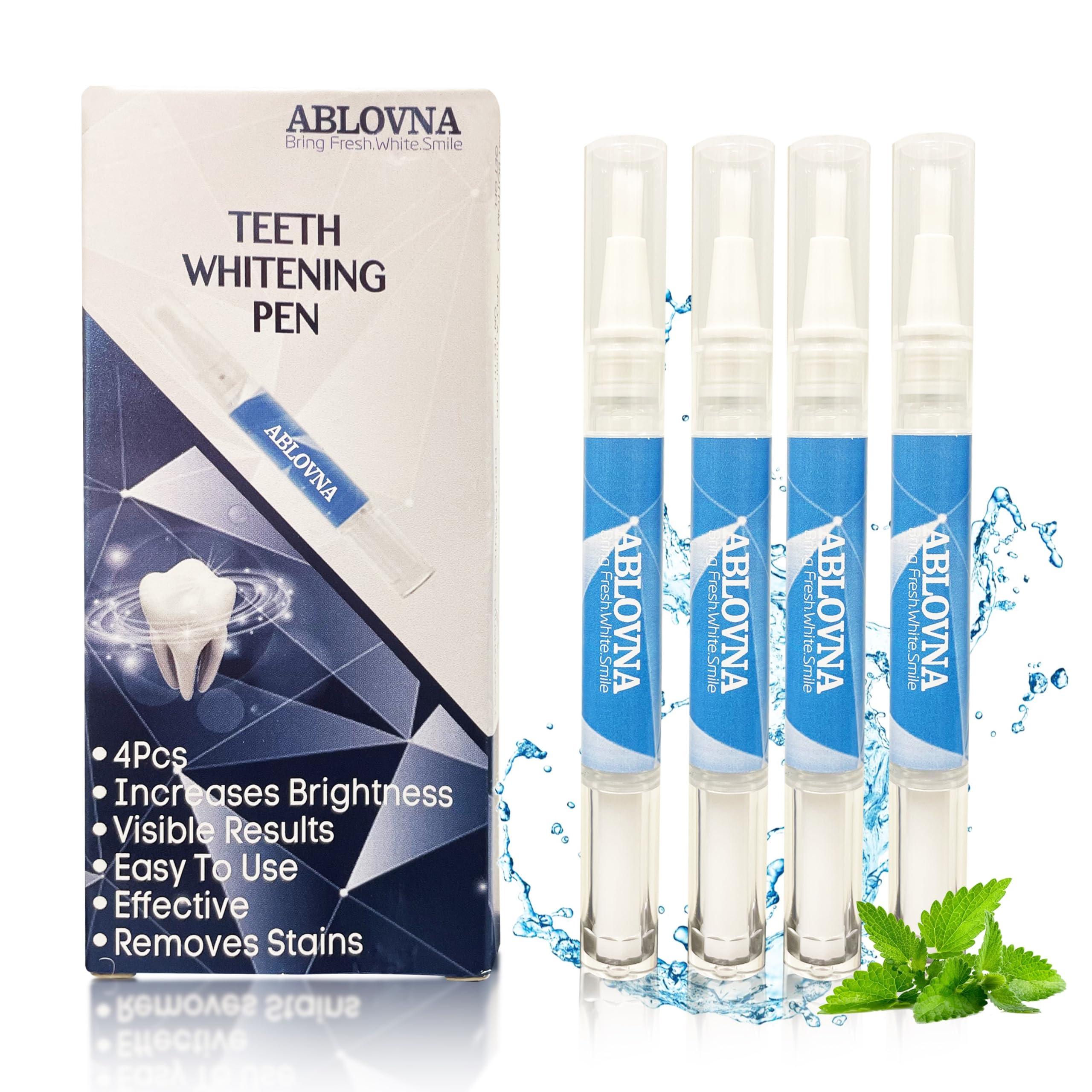 Teeth Whitening Pen 4 Pack, Brighten Your Smile in Just 1 Week with ...
