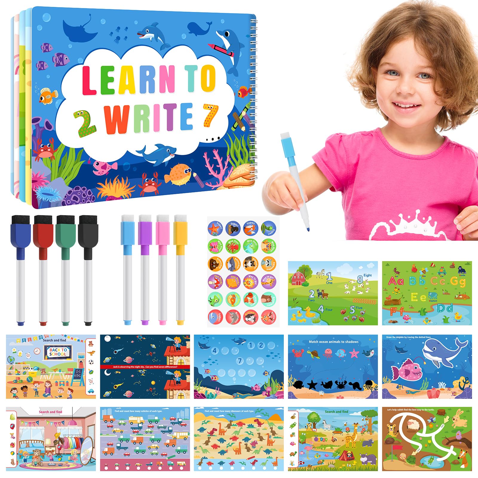 Montessori Busy Book - Engaging Preschool Educational Learning ...