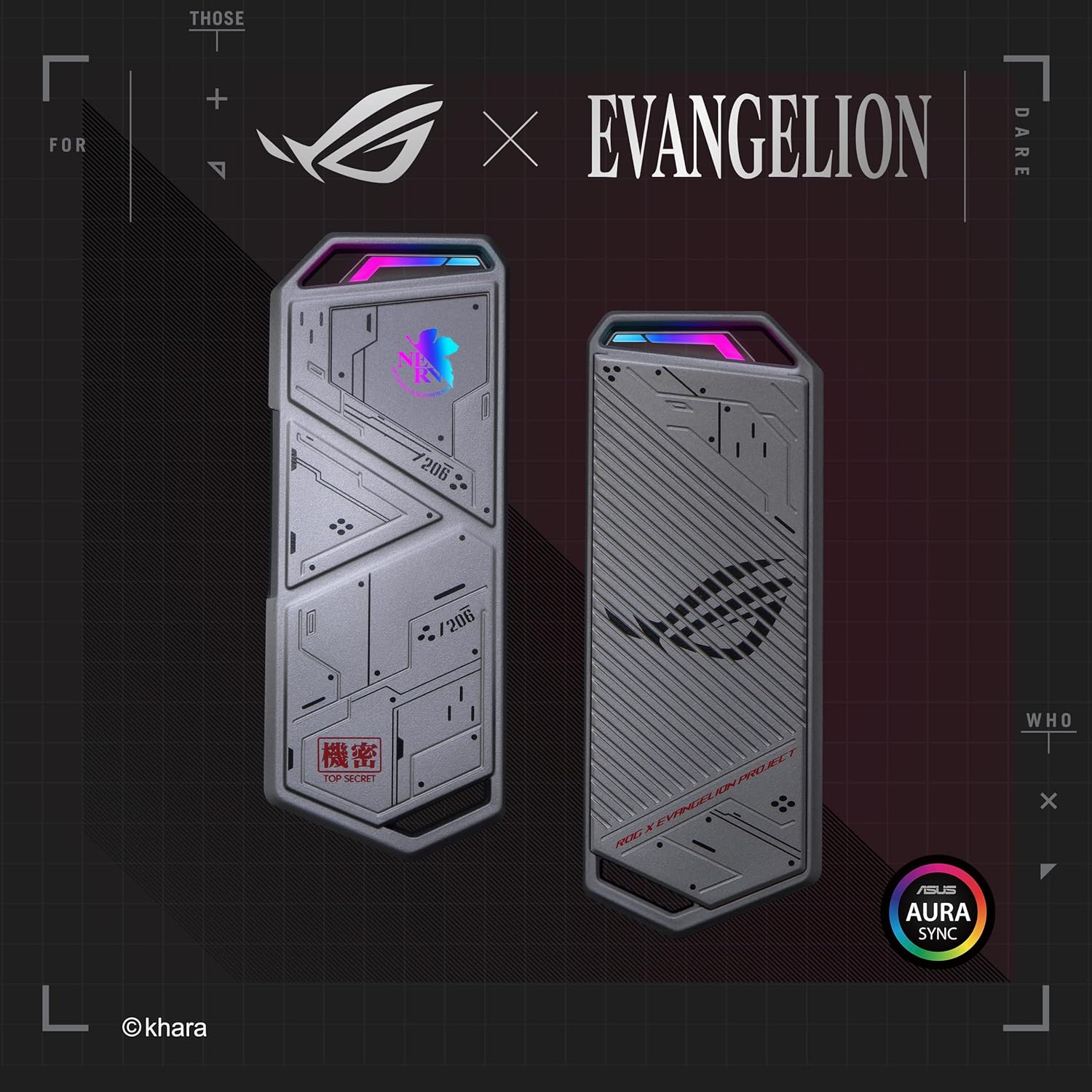 ASUS ROG Strix Arion EVA Edition M.2 NVMe SSD Enclosure USB3.2 Gen 2x1 ...