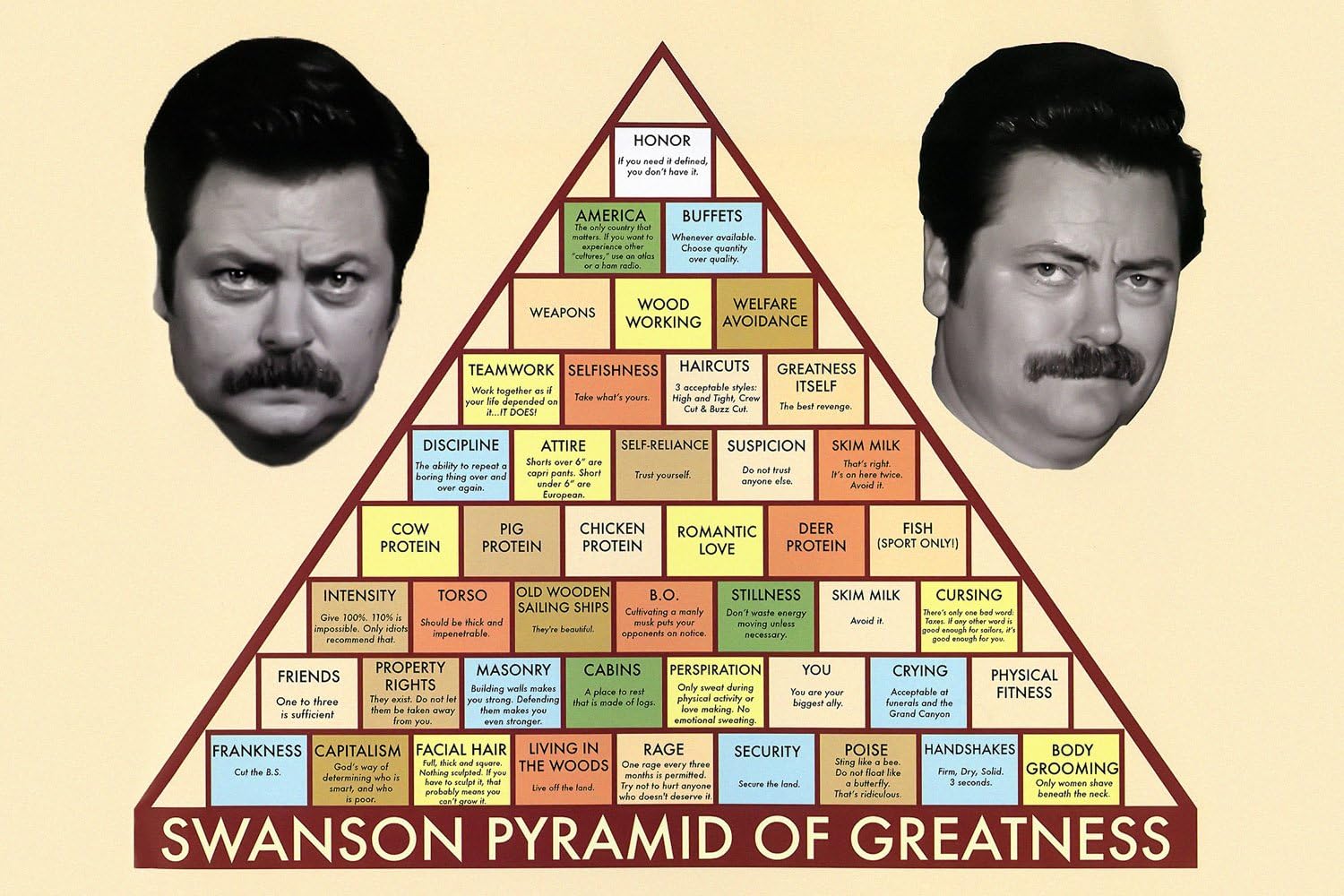 Amazon.com: TST INNOPRINT CO Parks and Recreation Swanson Pyramid of ...