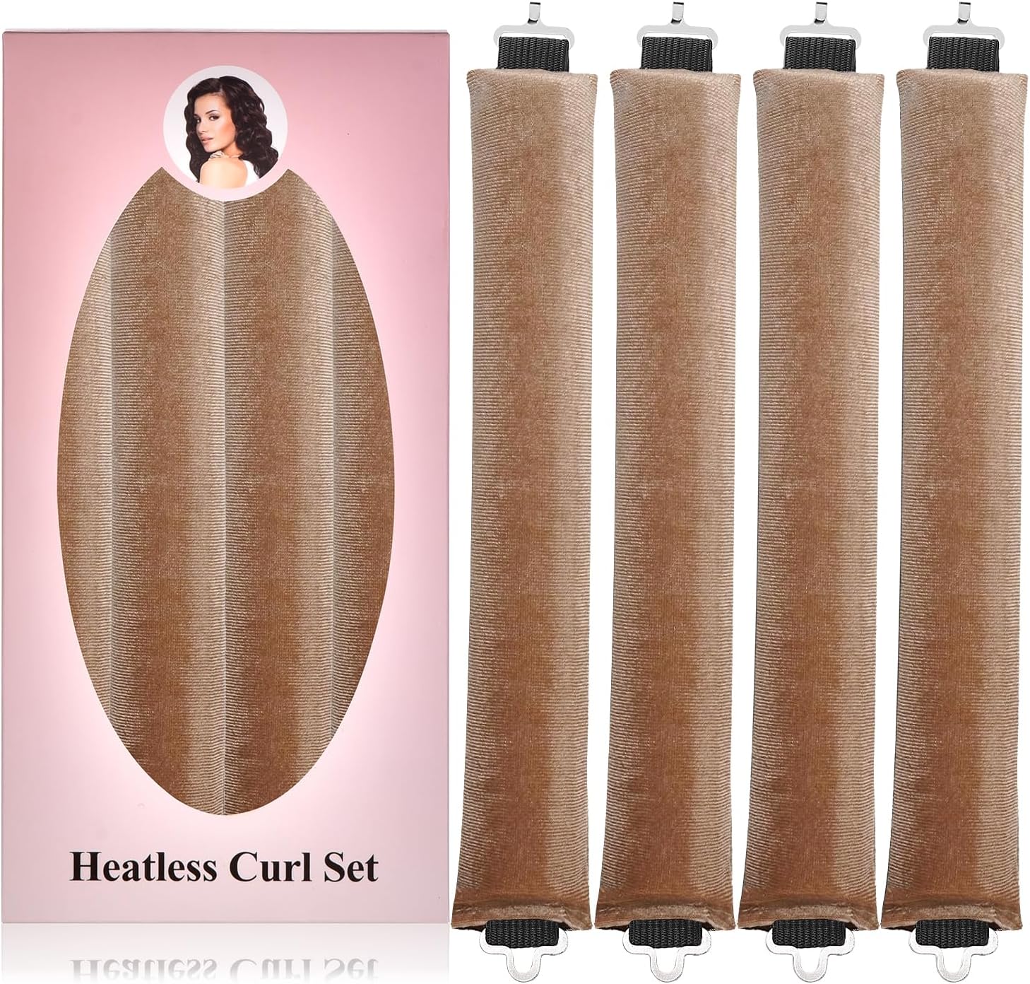 Amazon.com : 4pcs Heatless Blowout Hair Curlers for Long Hair,Jumbo ...