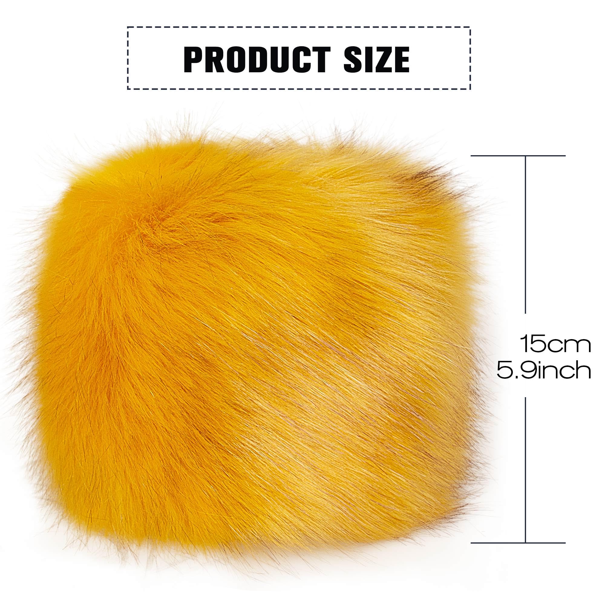 Snapklik.com : Dikoaina Faux Fur Wrist Cuffs- Winter Furry Bands Fox ...