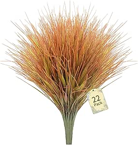 Amazon.com: LUZOGA 22 Bundles Fake Wheat Artificial Grass Plant,Autumn ...