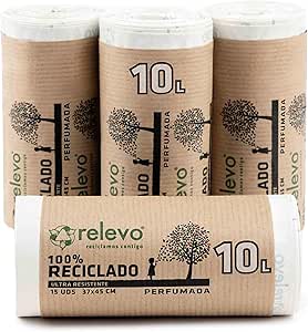 Amazon.com: Relevo 100% Recycled Fragrance Garbage Bag, Extra Strong ...