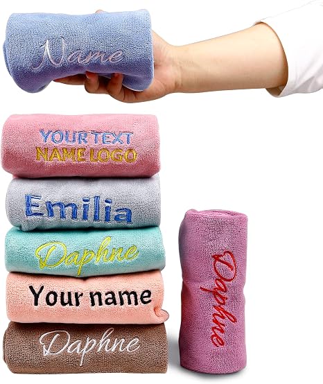 Amazon.com: Custom Towels, Personalized Embroidered Towel with Name ...