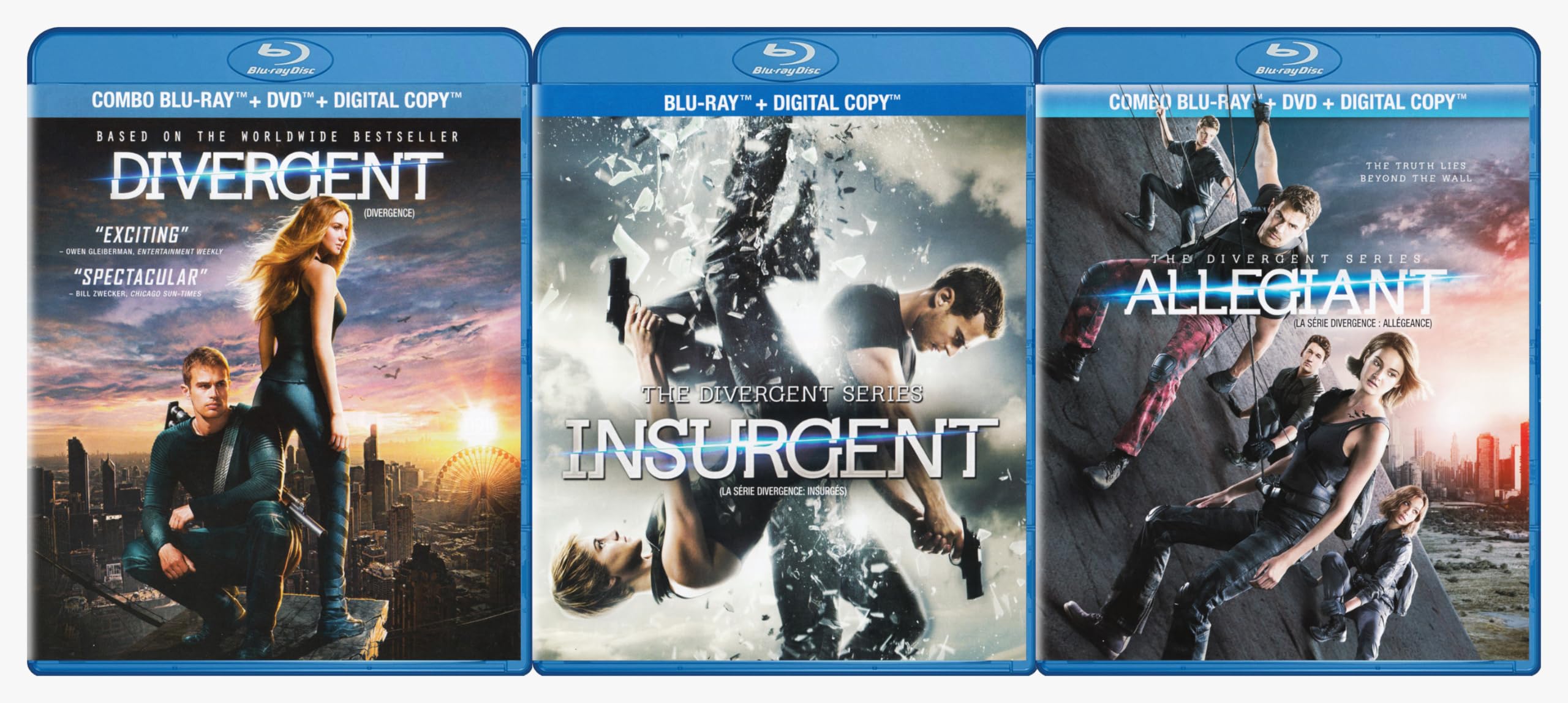 Amazon.com: Divergent / The Divergent Series: Insurgent / Allegiant (Blu-ray) (3-Pack) : Movies & TV