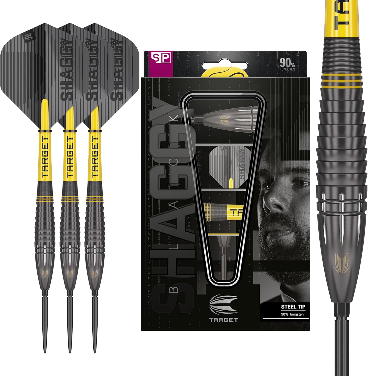 Amazon.com : Target Darts Scott Williams Black 90% Tungsten Steel Tip ...