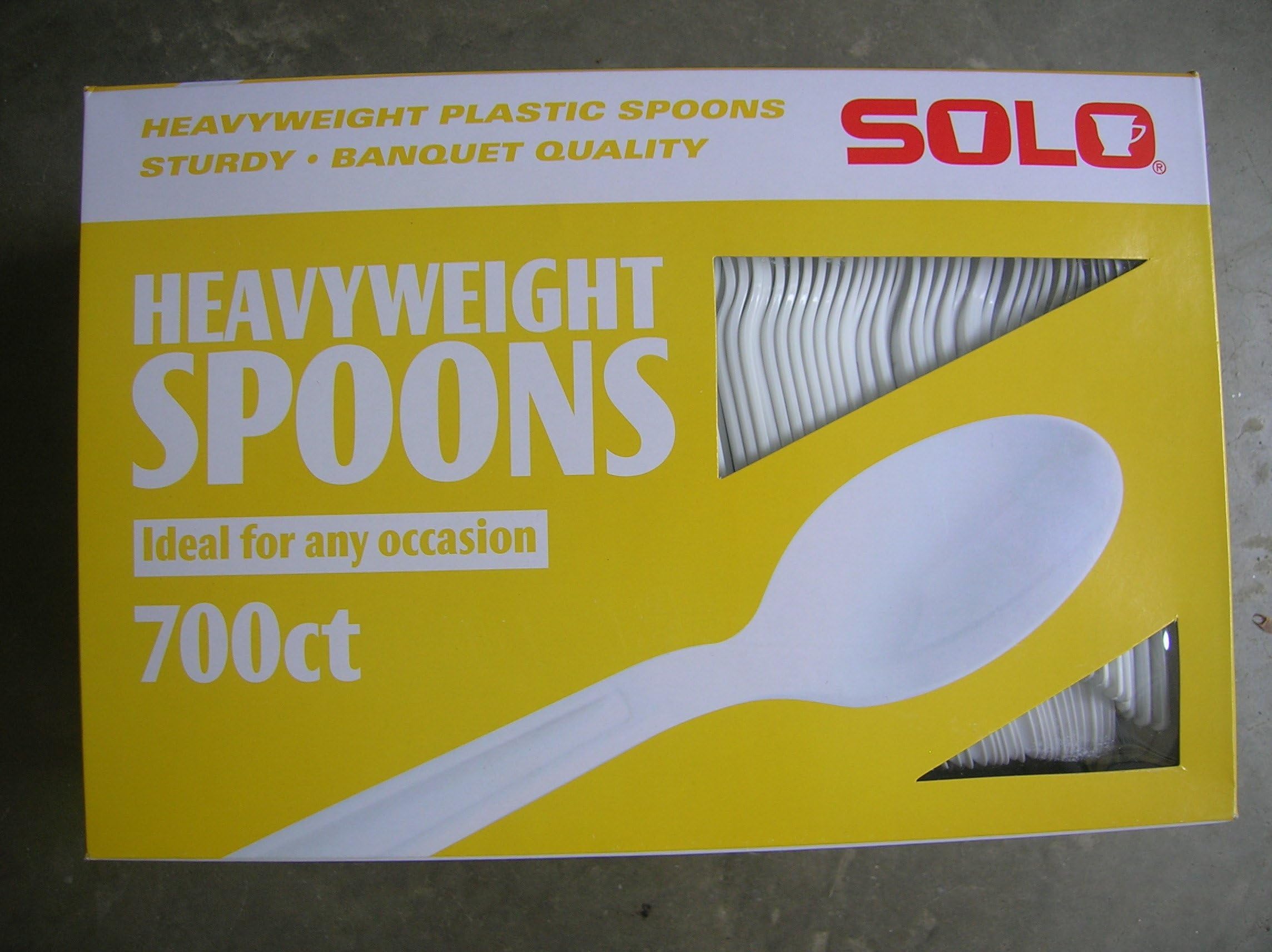 Amazon.com: SOLO Cup Company Solo White Heavy Weight Spoons (500 Count ...