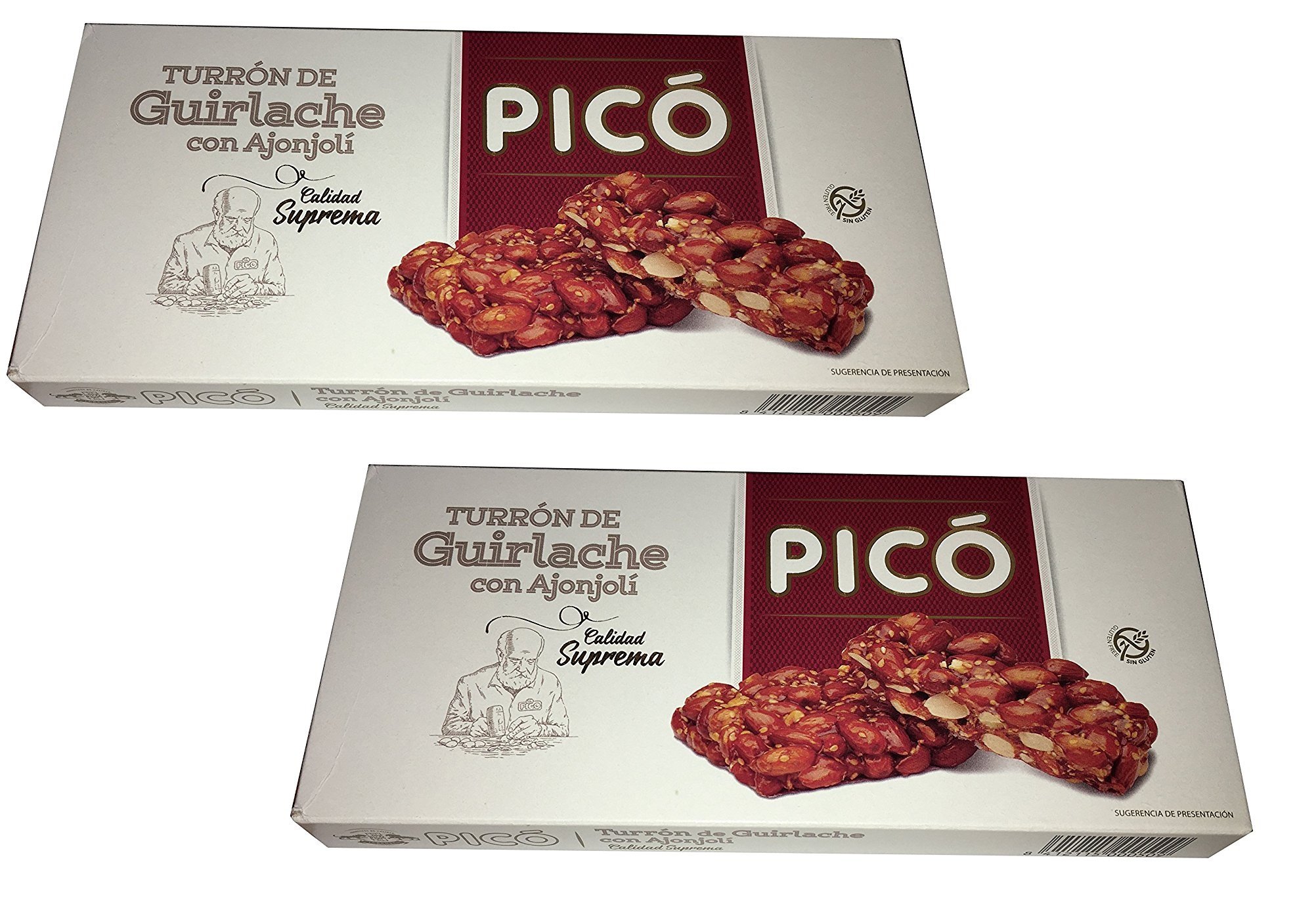 Buy Picó - Pack Includes 2 Turron de Guirlache con Ajonjolí - Guirlache ...