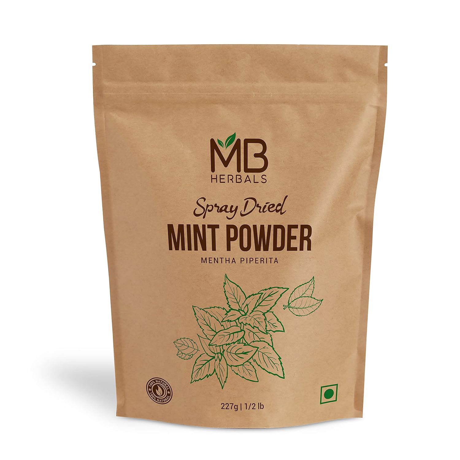 Amazon.com : MB Herbals Mint Powder 8 oz (0.5 lb) | Peppermint Powder ...