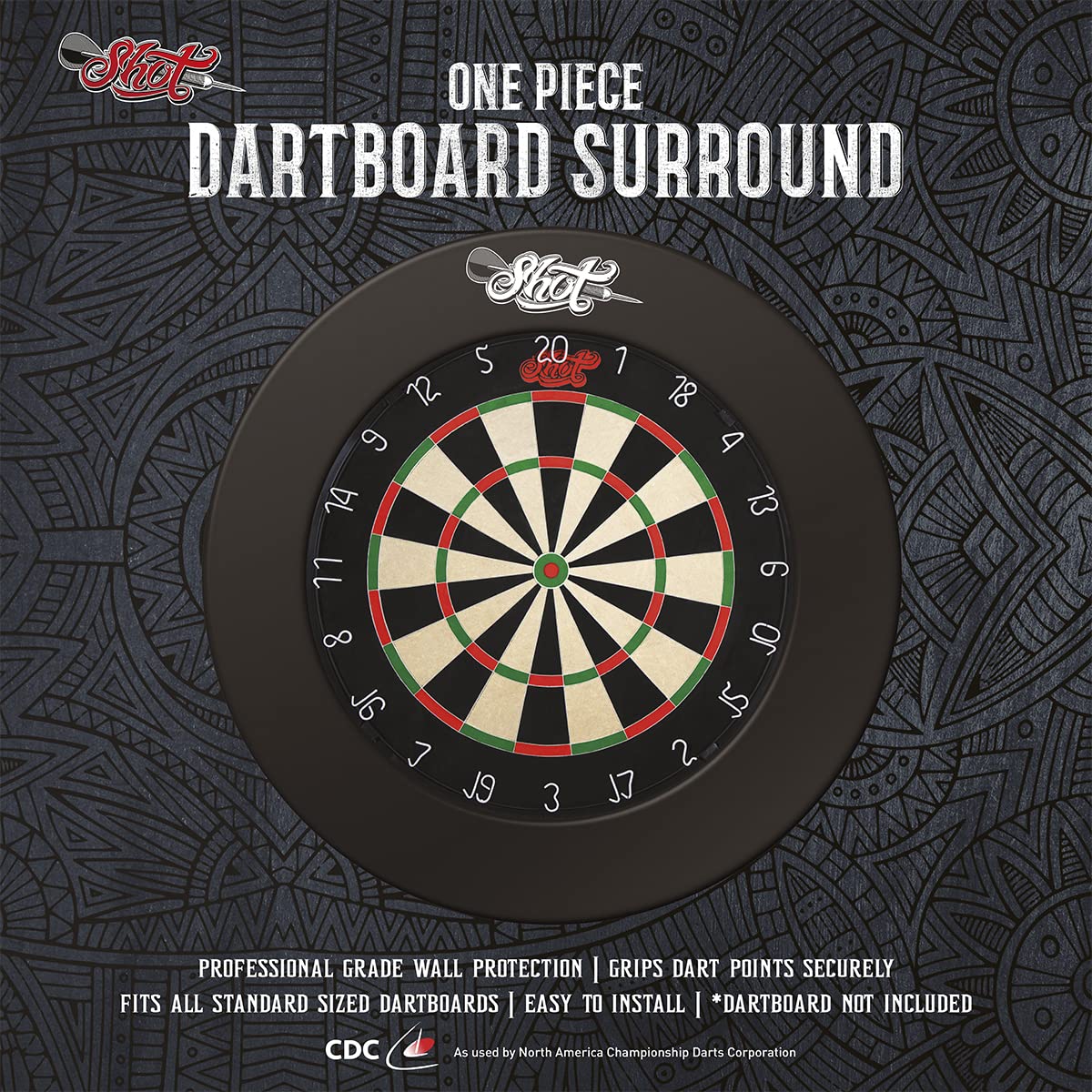 Amazon.com : Shot Darts Wall Protector, Dartboard Surround Wall ...