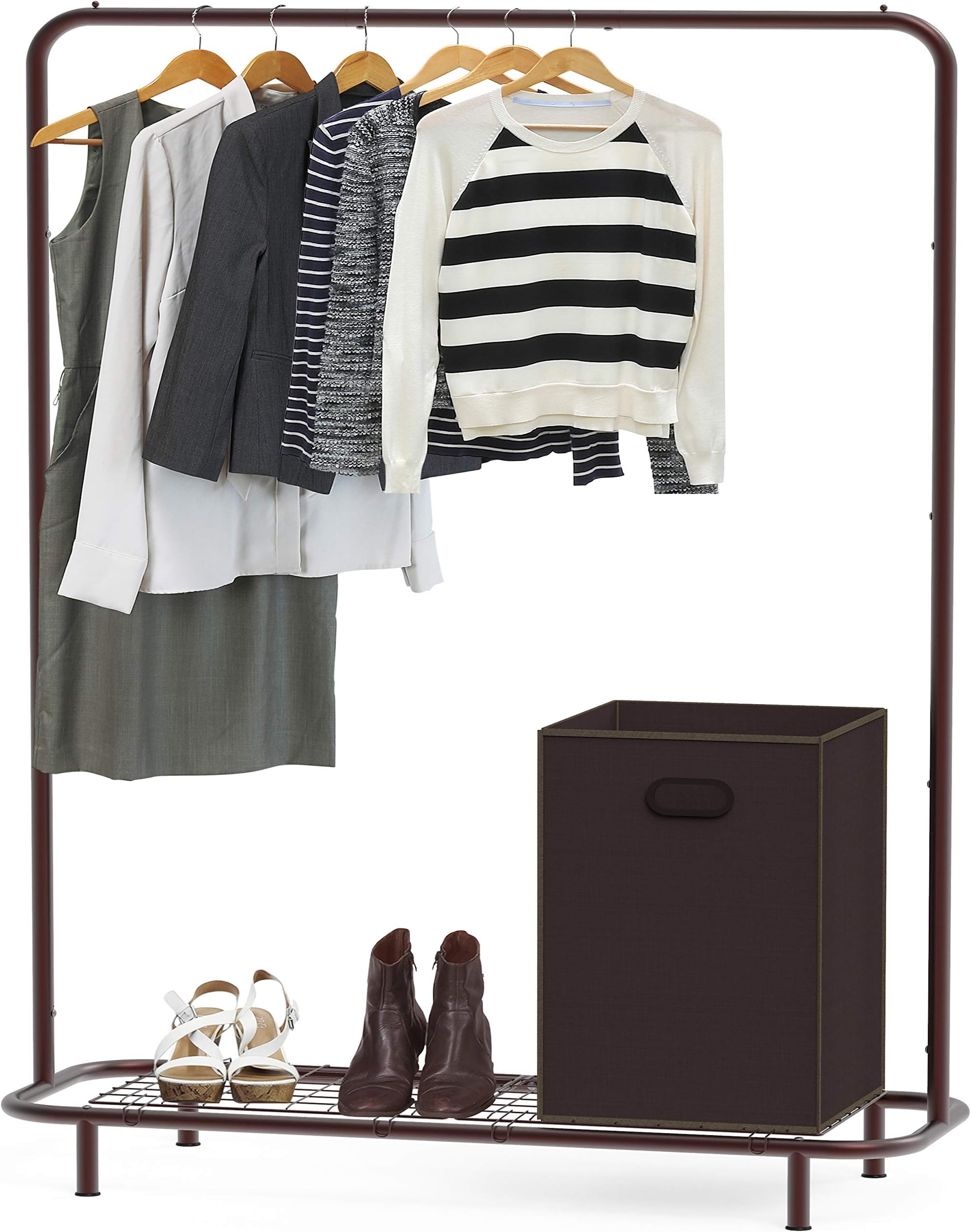 Simple Trending Perchero de doble barra para ropa, resistente con ...