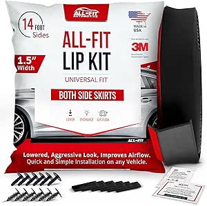 Amazon.com: All-Fit Automotive Lip Kit for Side Skirts – Sleek Ground ...