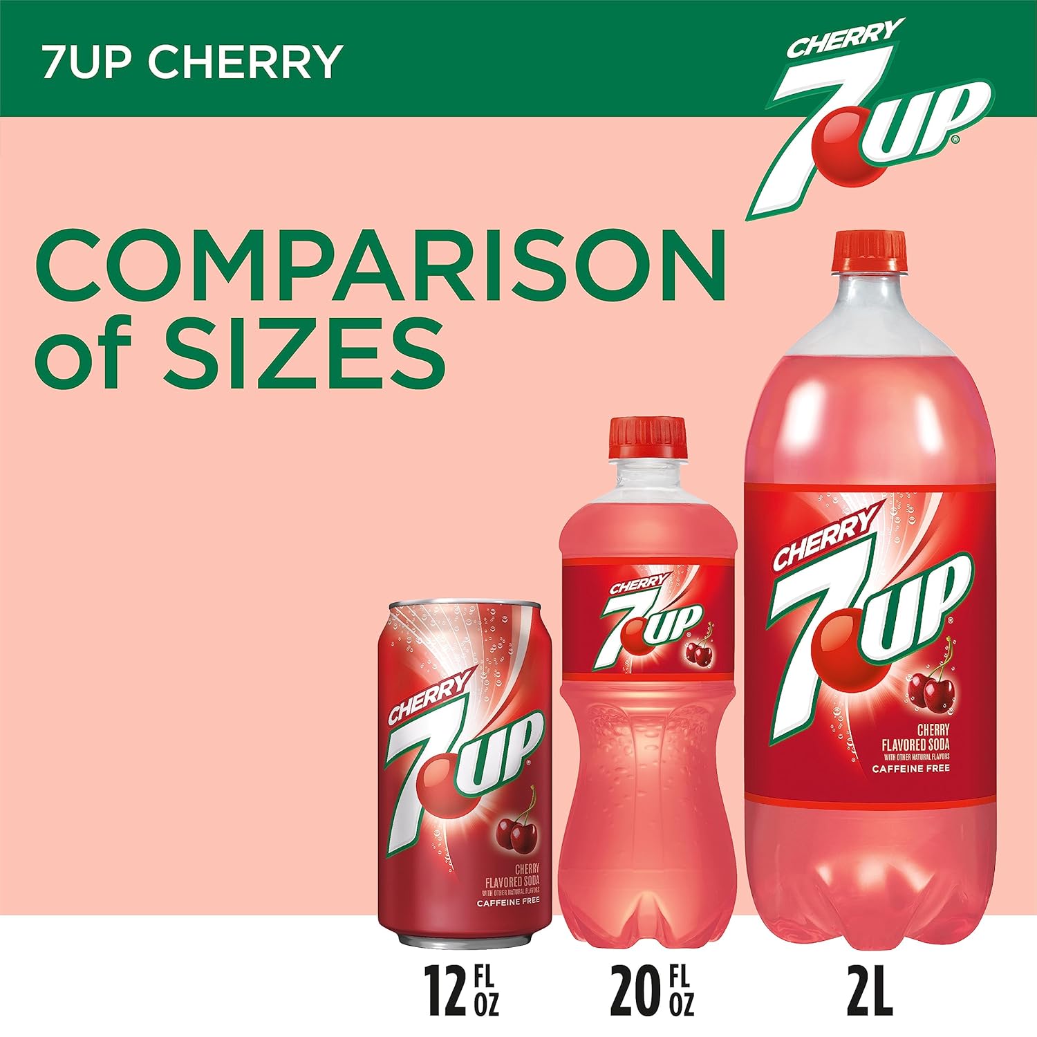 7UP Soda con sabor a cereza, latas de 12 onzas líquidas (paquete de 12 ...