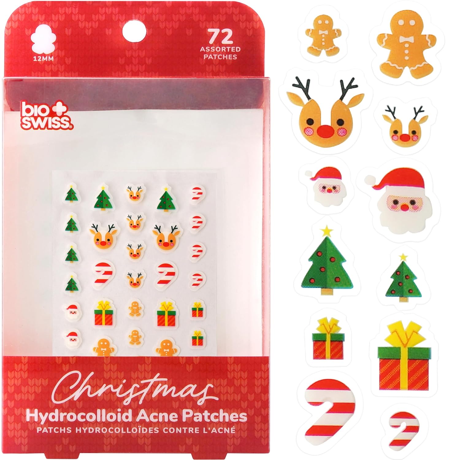 Amazon.com: BioSwiss Pimple Patches, Christmas Acne Patch for Zits and ...