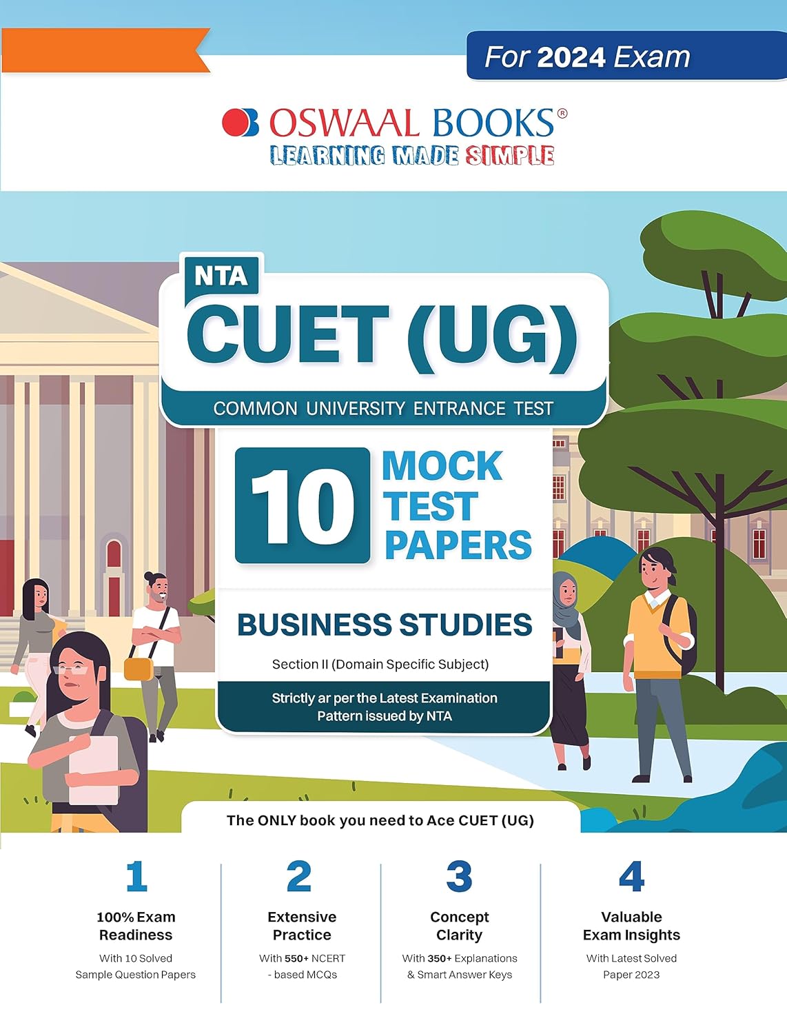 Oswaal NTA CUET (UG) 10 Mock Test Papers Business Studies For 2024 Exam ...
