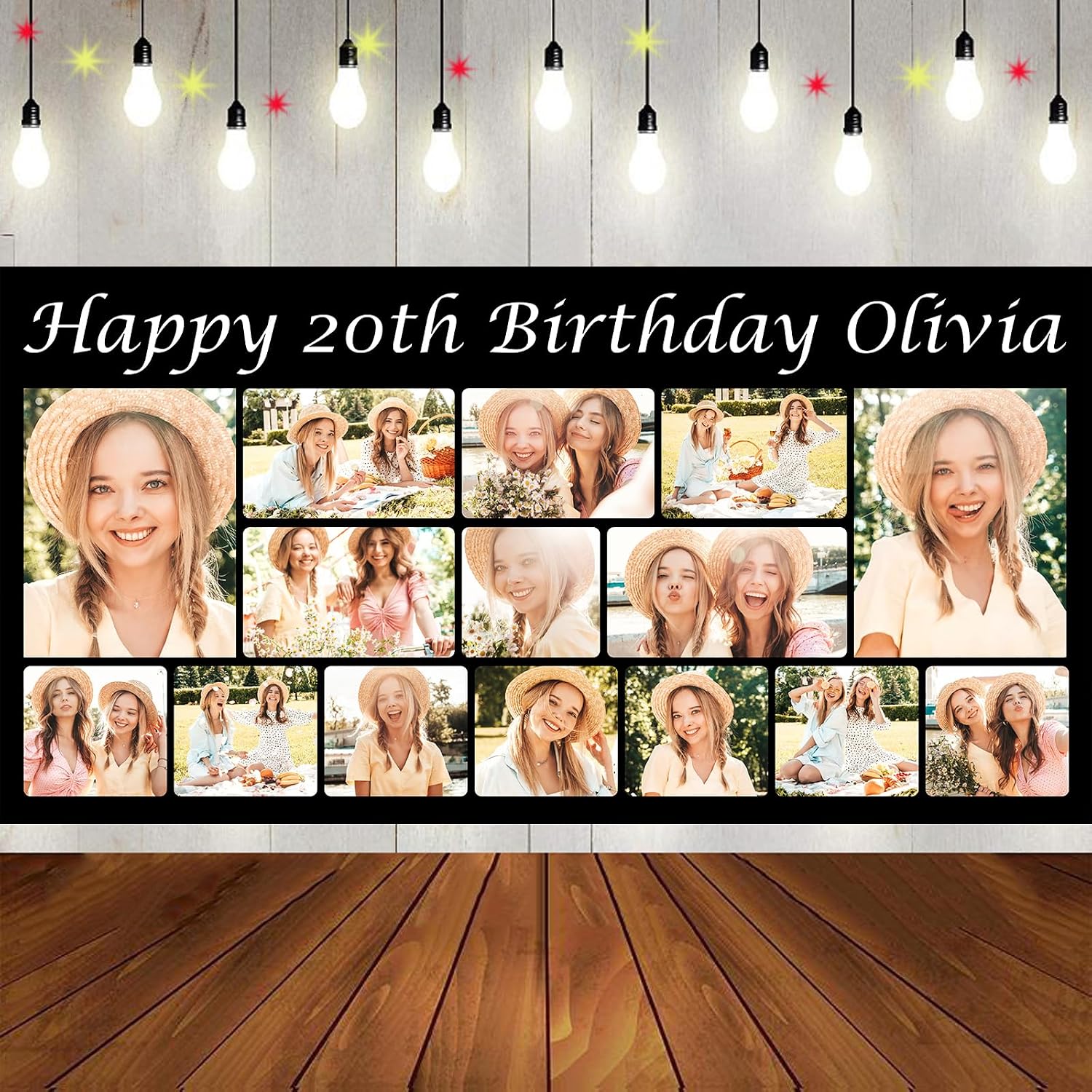 Amazon.com: Custom Happy Birthday Banner Personalized Banners and Signs ...
