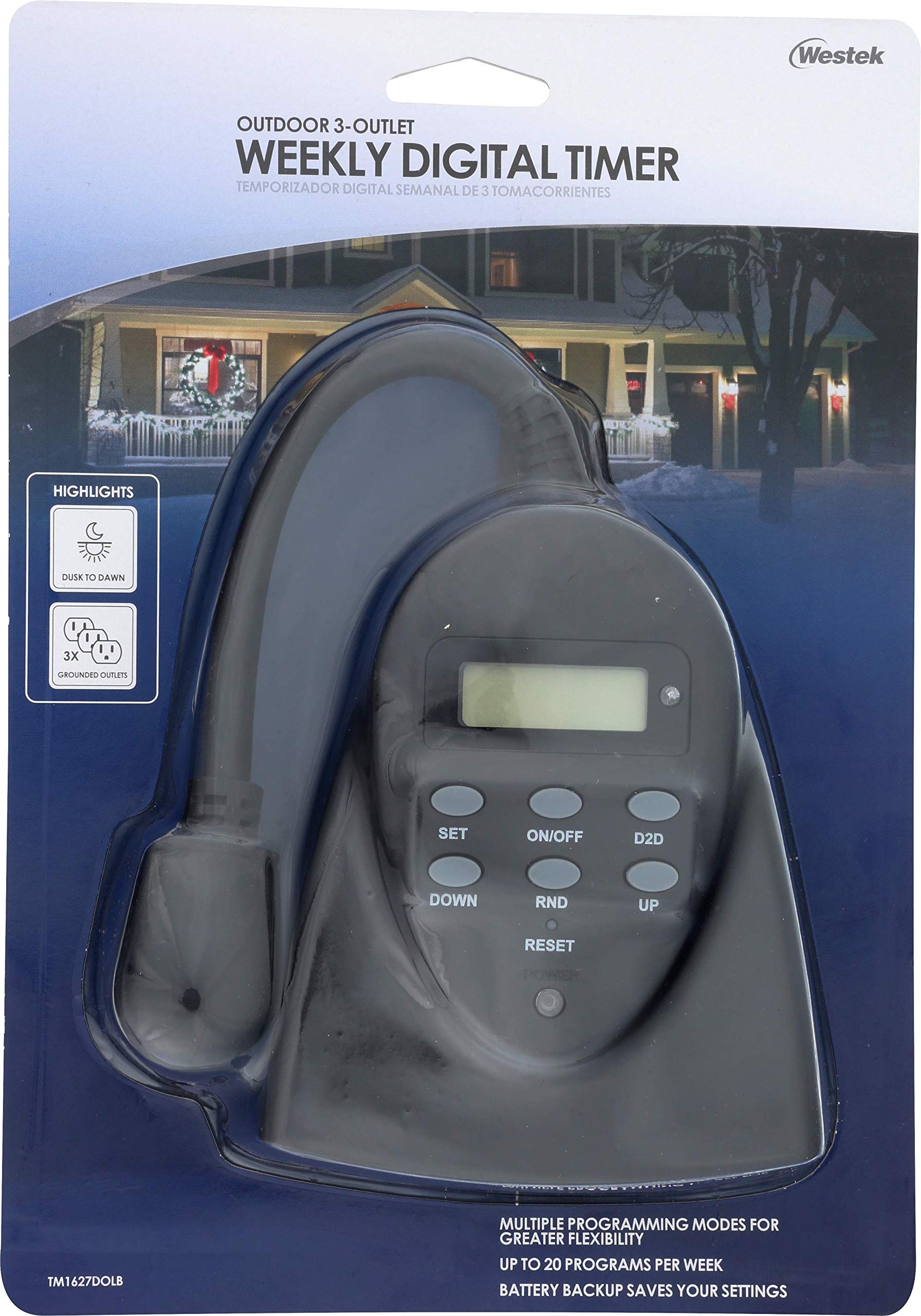 Westek Digital Timer 15 Amp Defiant 15 Amp Outdoor Plug In Mechanical