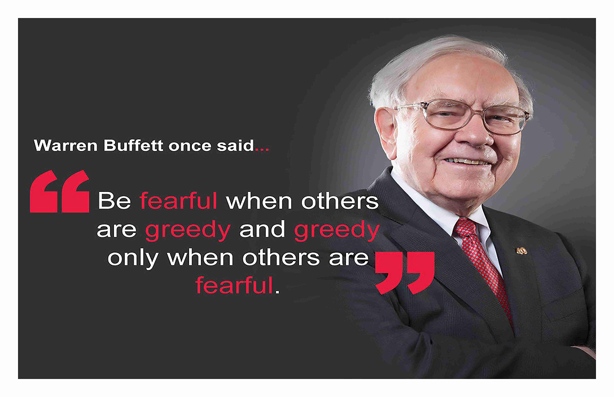 BALDAU PRINTS Warren Buffett Wall Poster For Room (Gloss Laminated ...
