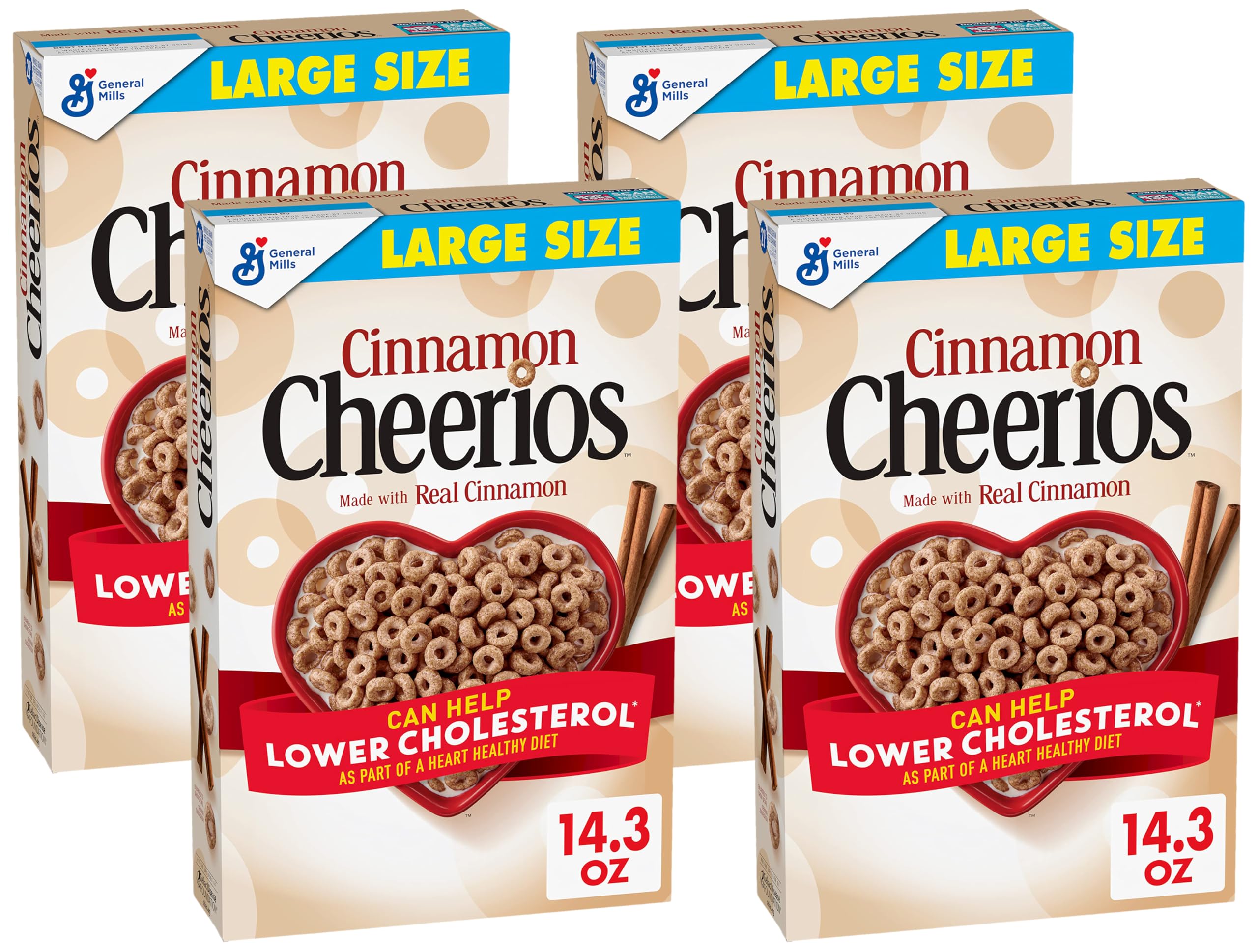 Snapklik.com : Cheerios Cinnamon Cheerios Heart Healthy Cereal, Gluten ...