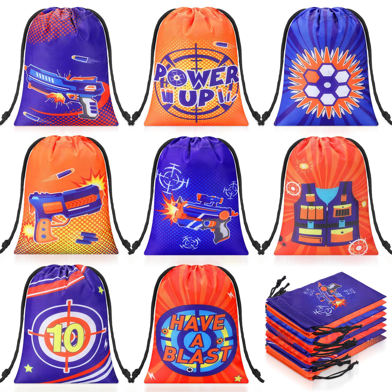 Amazon.com: Honoson 24 Pieces Dart Party Supplies Gun Party Gift Bags ...